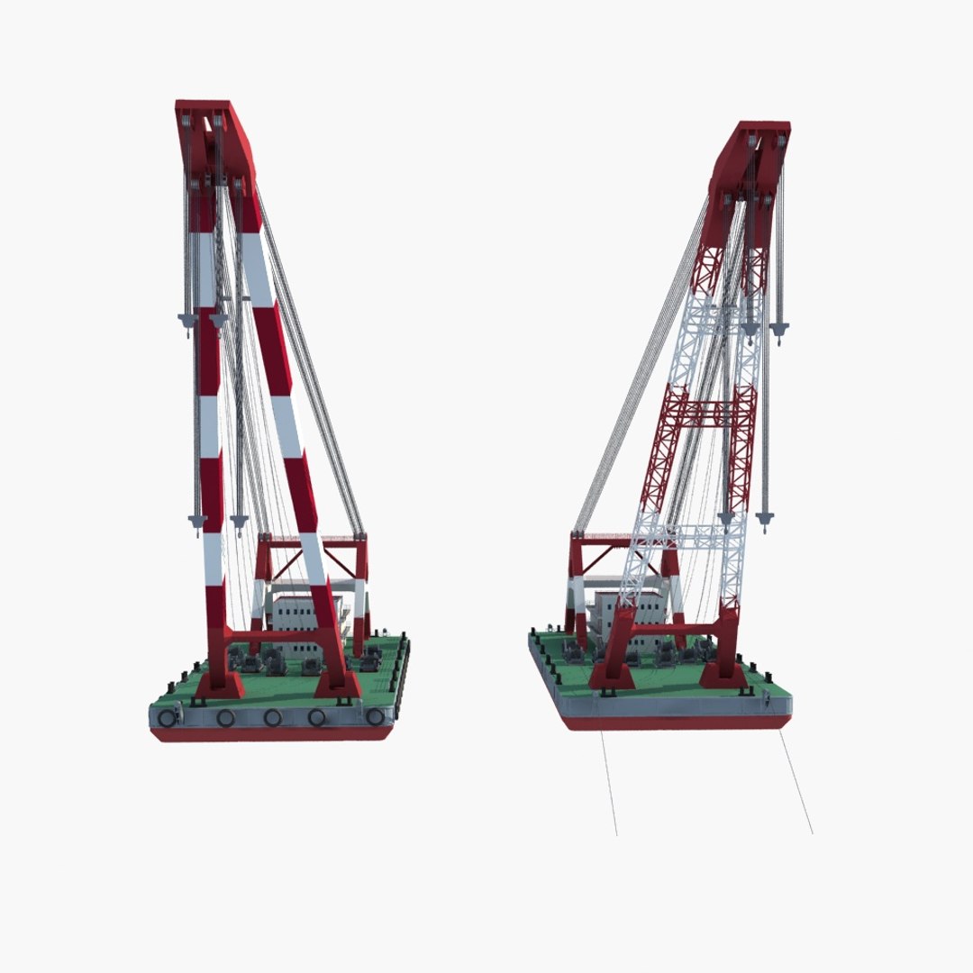 Floating Crane 3D Model - TurboSquid 1514242