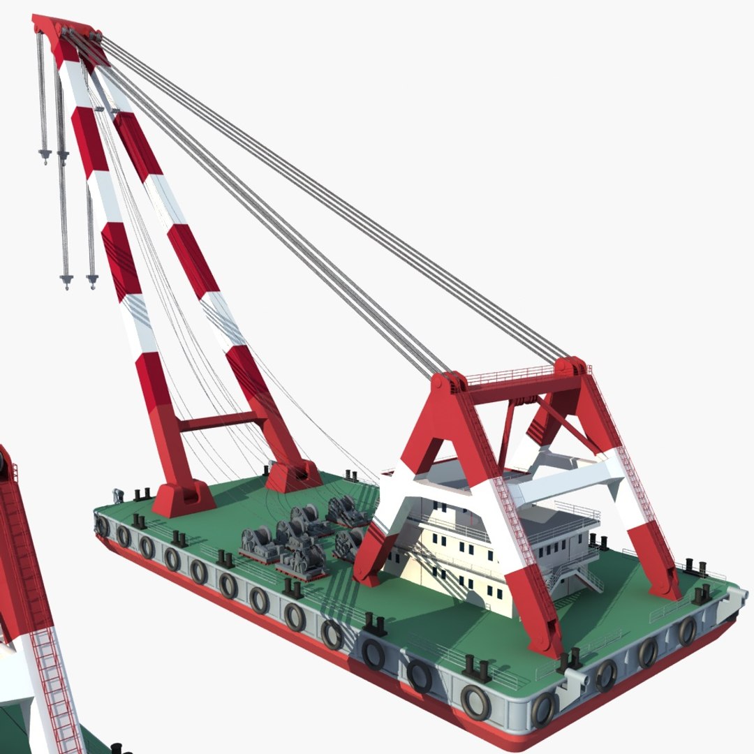 Floating Crane 3D Model - TurboSquid 1514242
