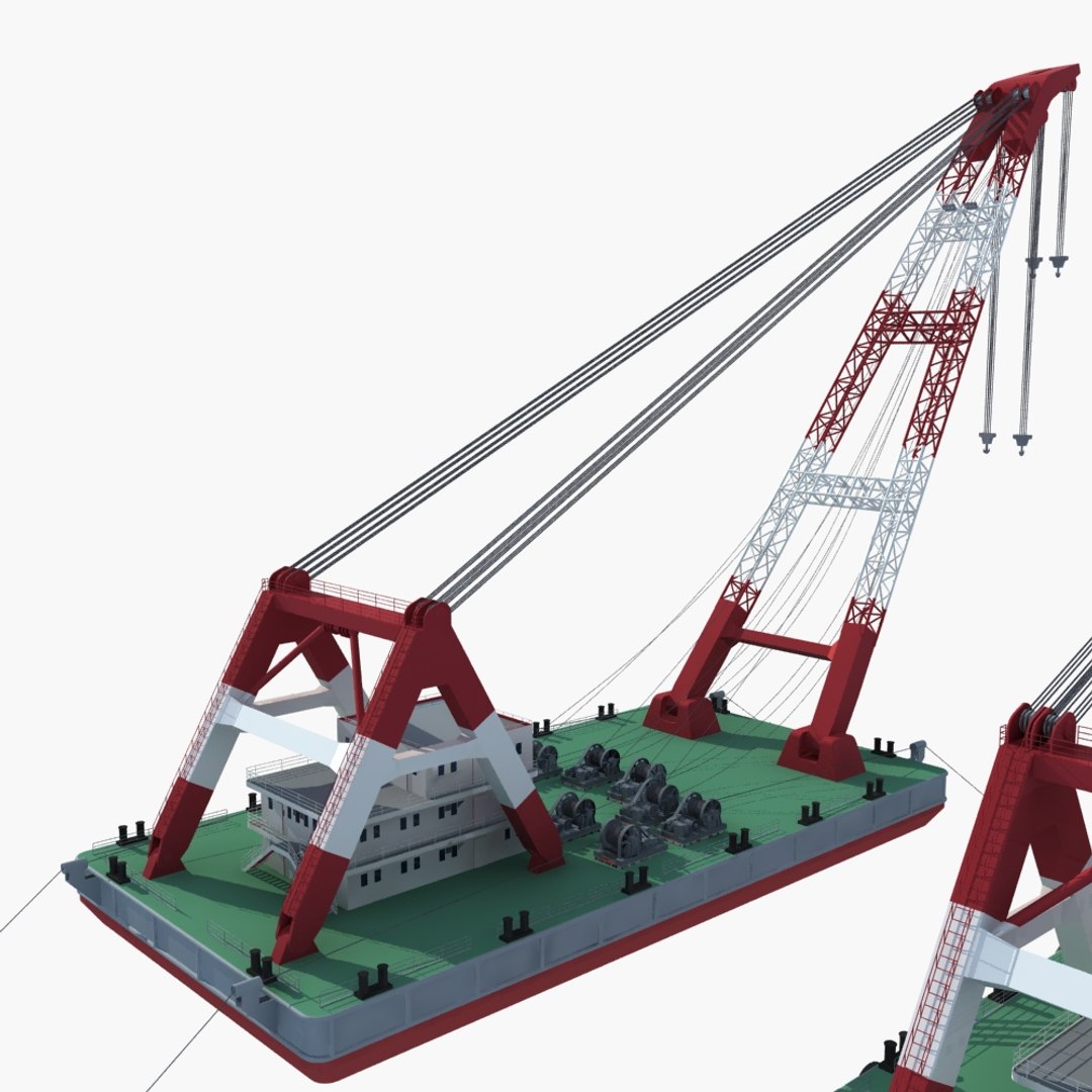 Floating Crane 3D Model - TurboSquid 1514242