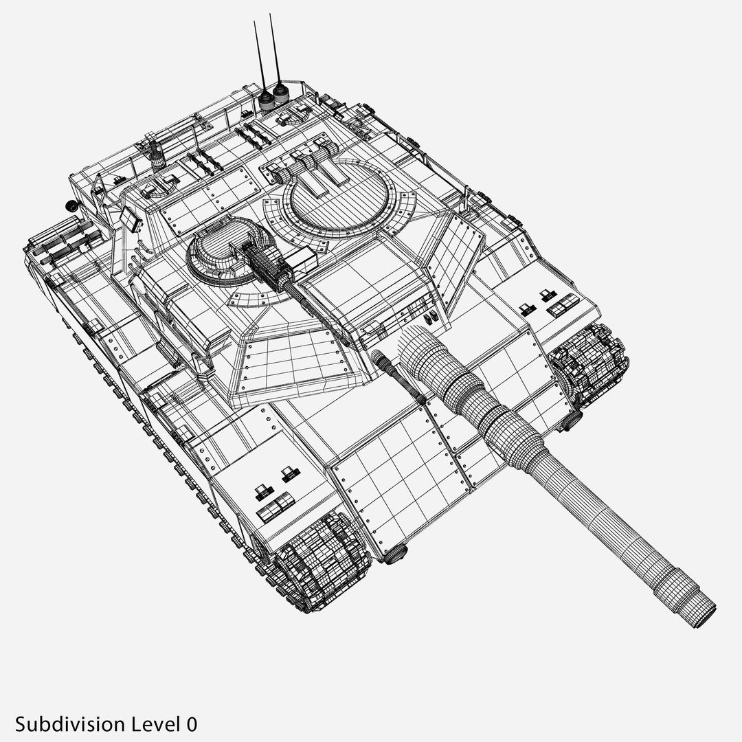 3d model ready tank