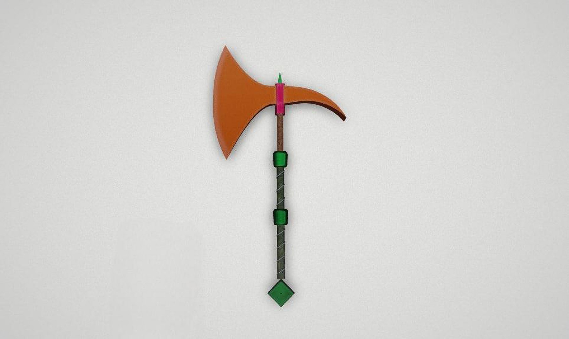 Vibrant Stone-Tipped Axe 3D model - TurboSquid 2143685