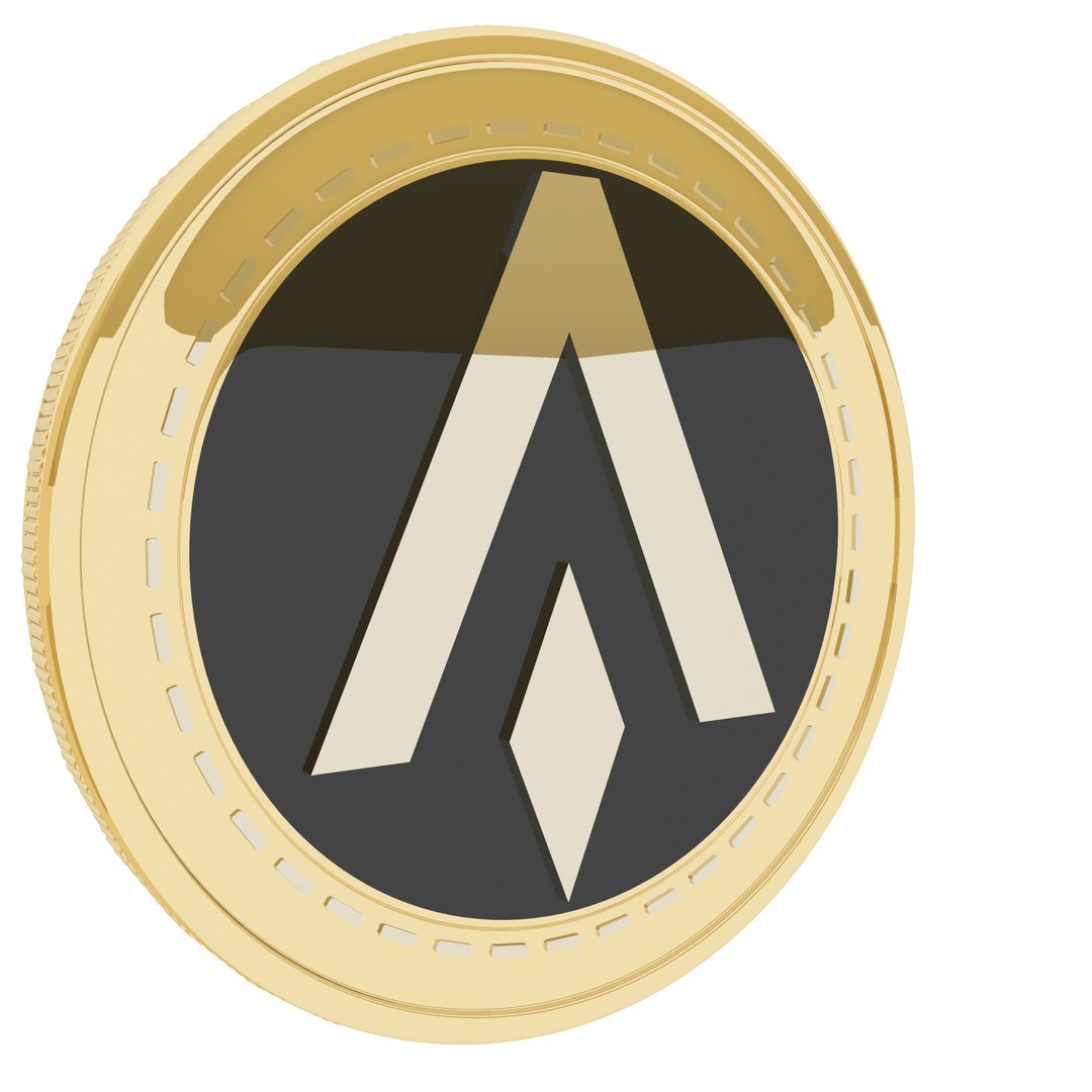 ABLE Dollar X Token Cryptocurrency Gold Coin Model - TurboSquid 1765093