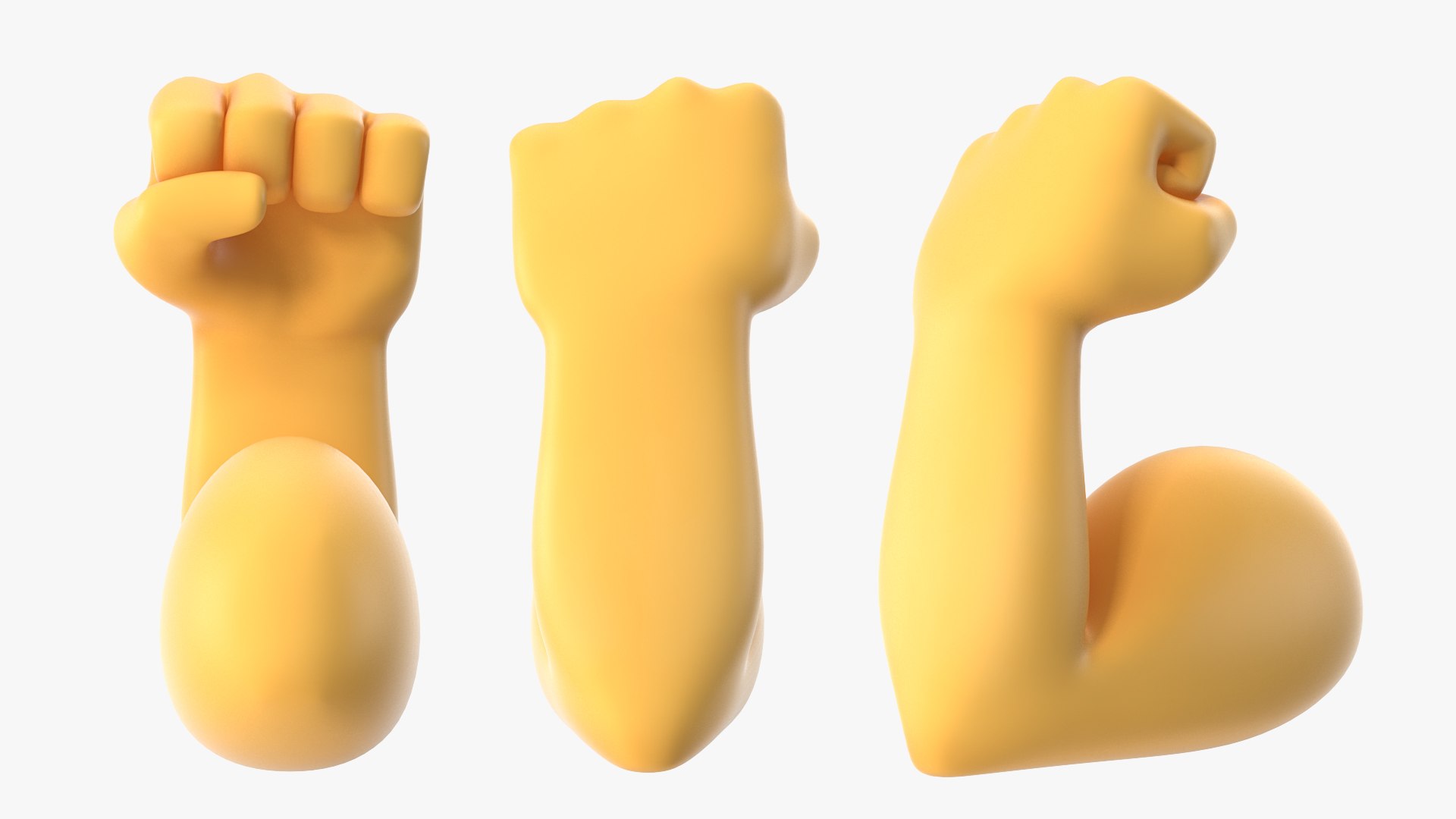 3D Flexed Biceps Emoji Model - TurboSquid 1549517