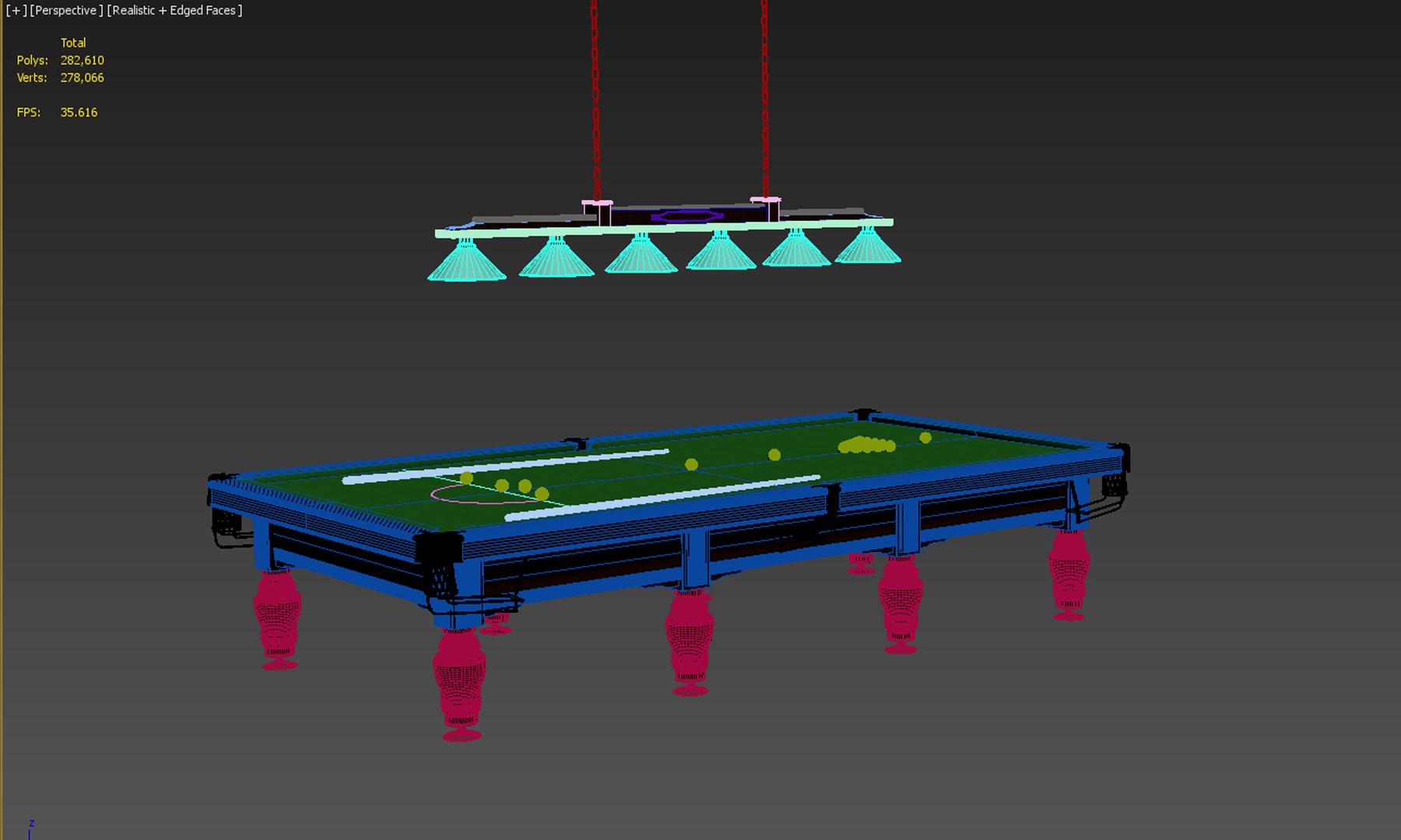 Snooker Table 3D - TurboSquid 1345074