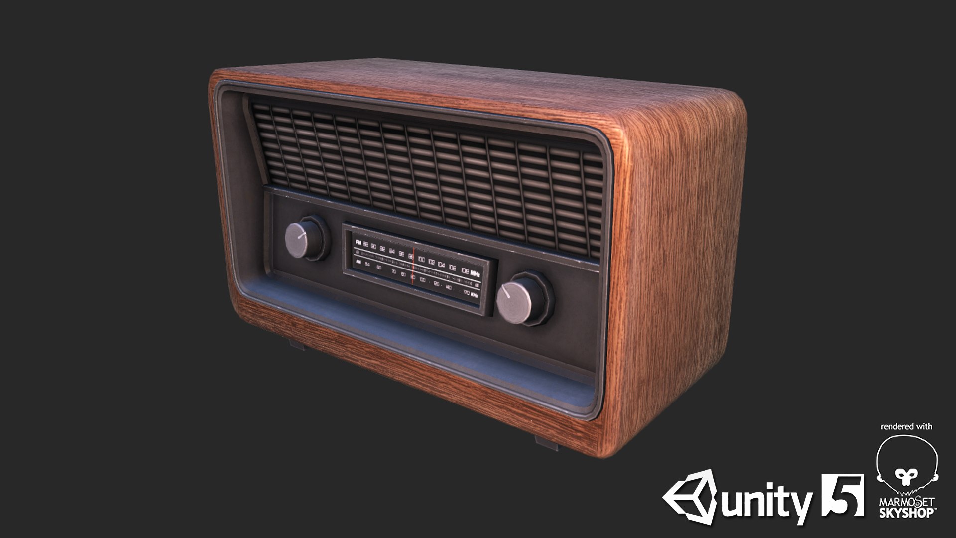 Retro Radio 3d Model