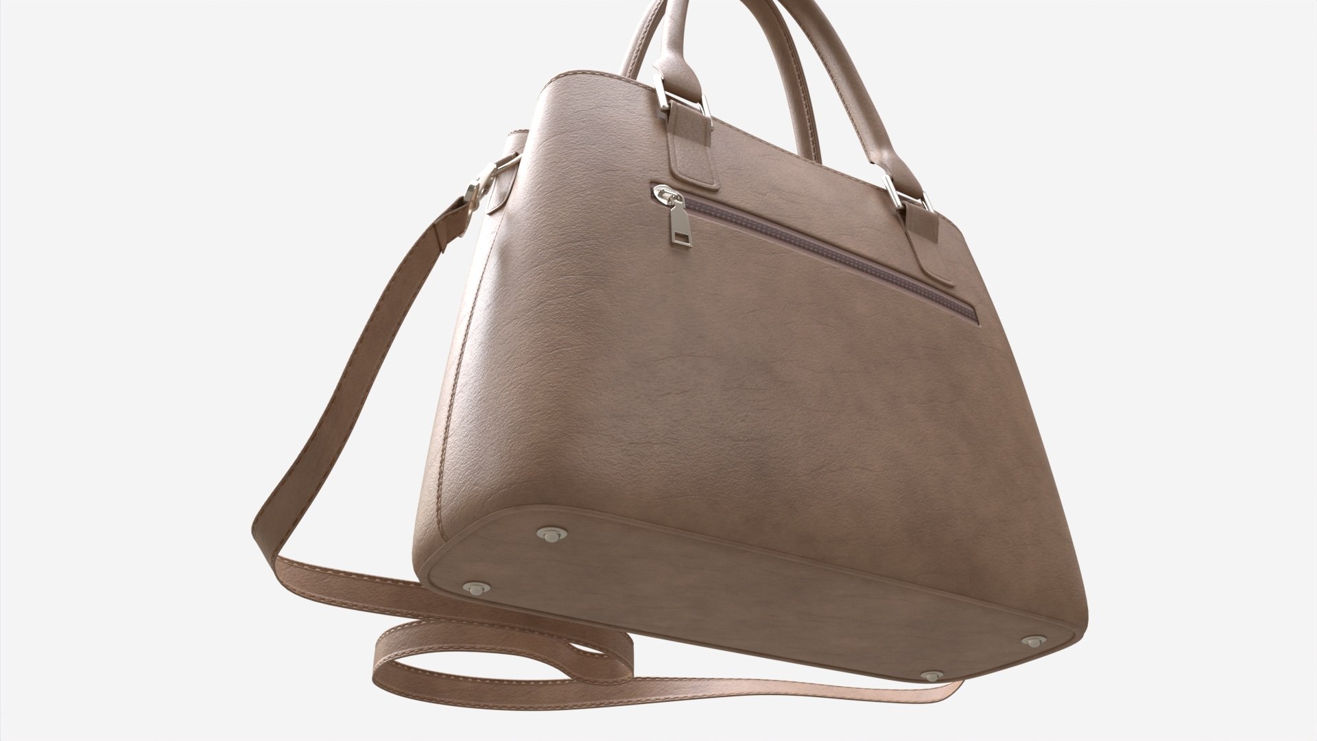 Women Summer Shoulder Bag Light Brown 3D Model - TurboSquid 1921074