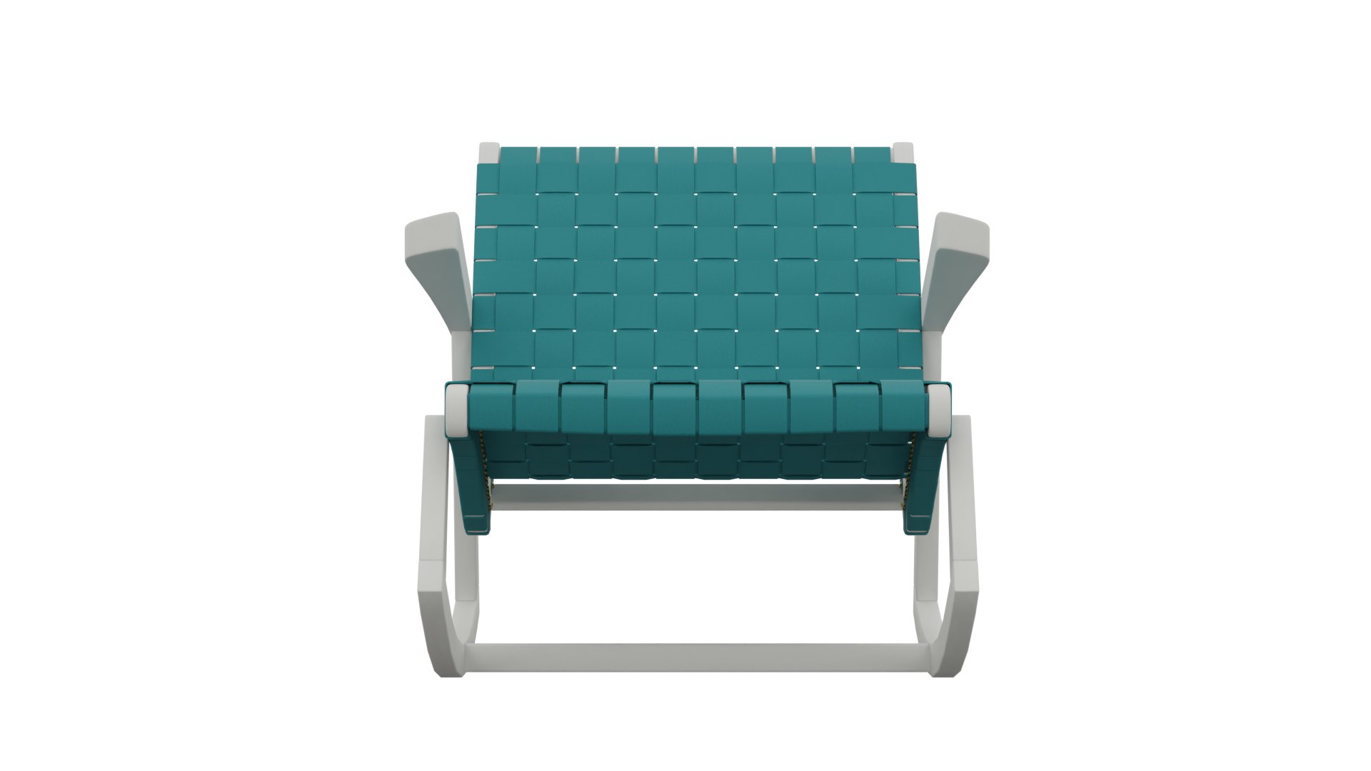 Dark Cyan Rocking Chair Model - TurboSquid 2237195