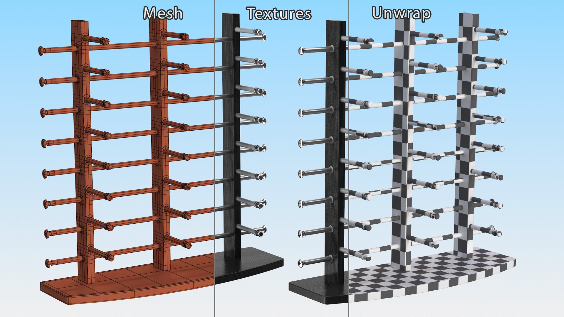 3D Glasses Display Stand Black - TurboSquid 1997562