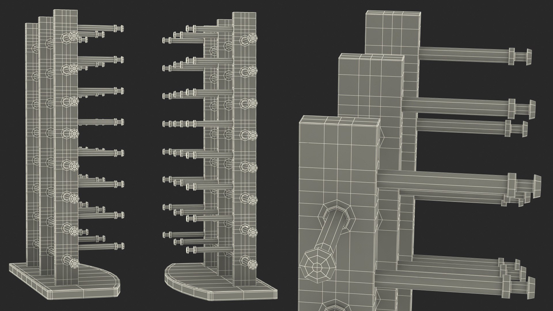 3D Glasses Display Stand Black - TurboSquid 1997562