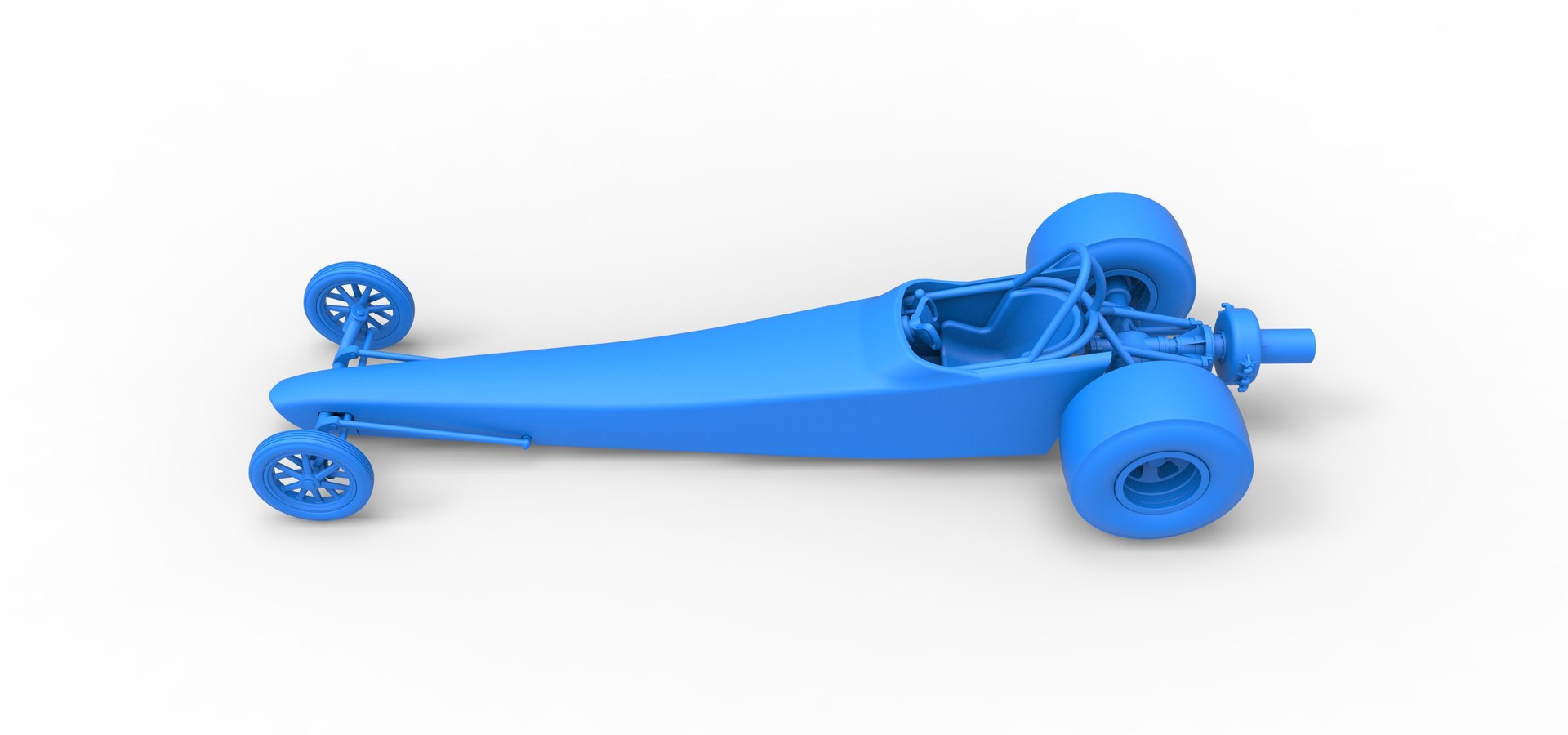 3D Diecast Dragster With Turbo Drag Axle Scale 1 To 25 - TurboSquid 2133850