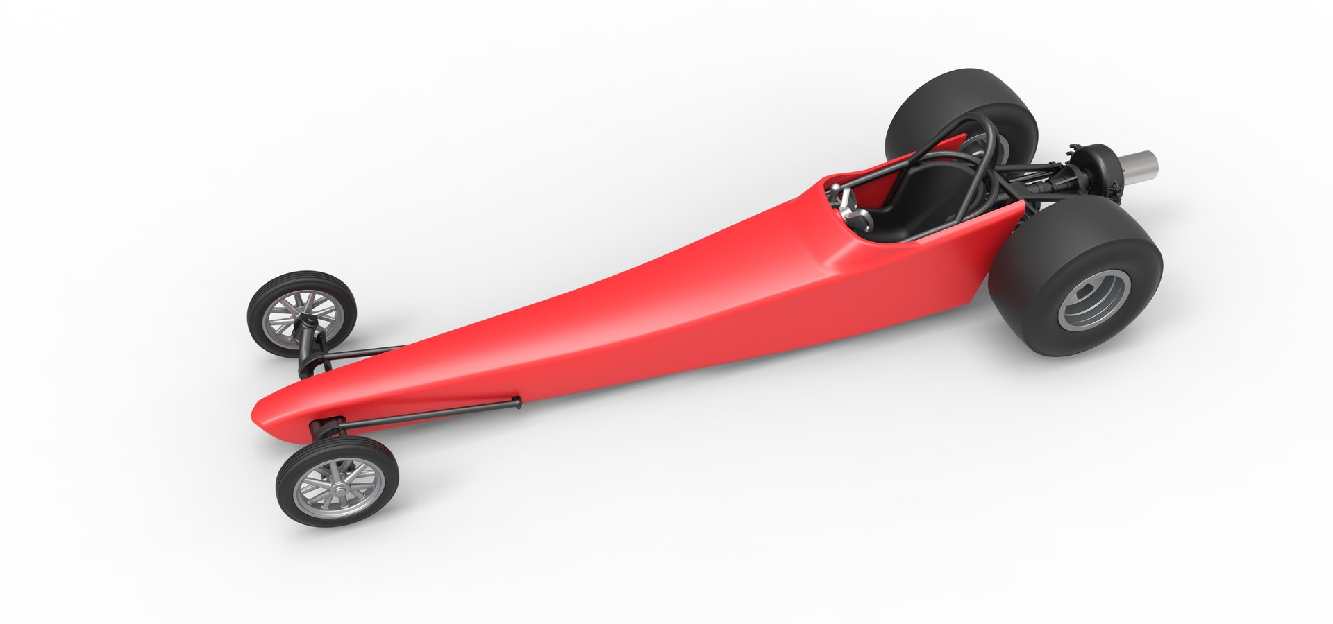 3D Diecast Dragster With Turbo Drag Axle Scale 1 To 25 - TurboSquid 2133850