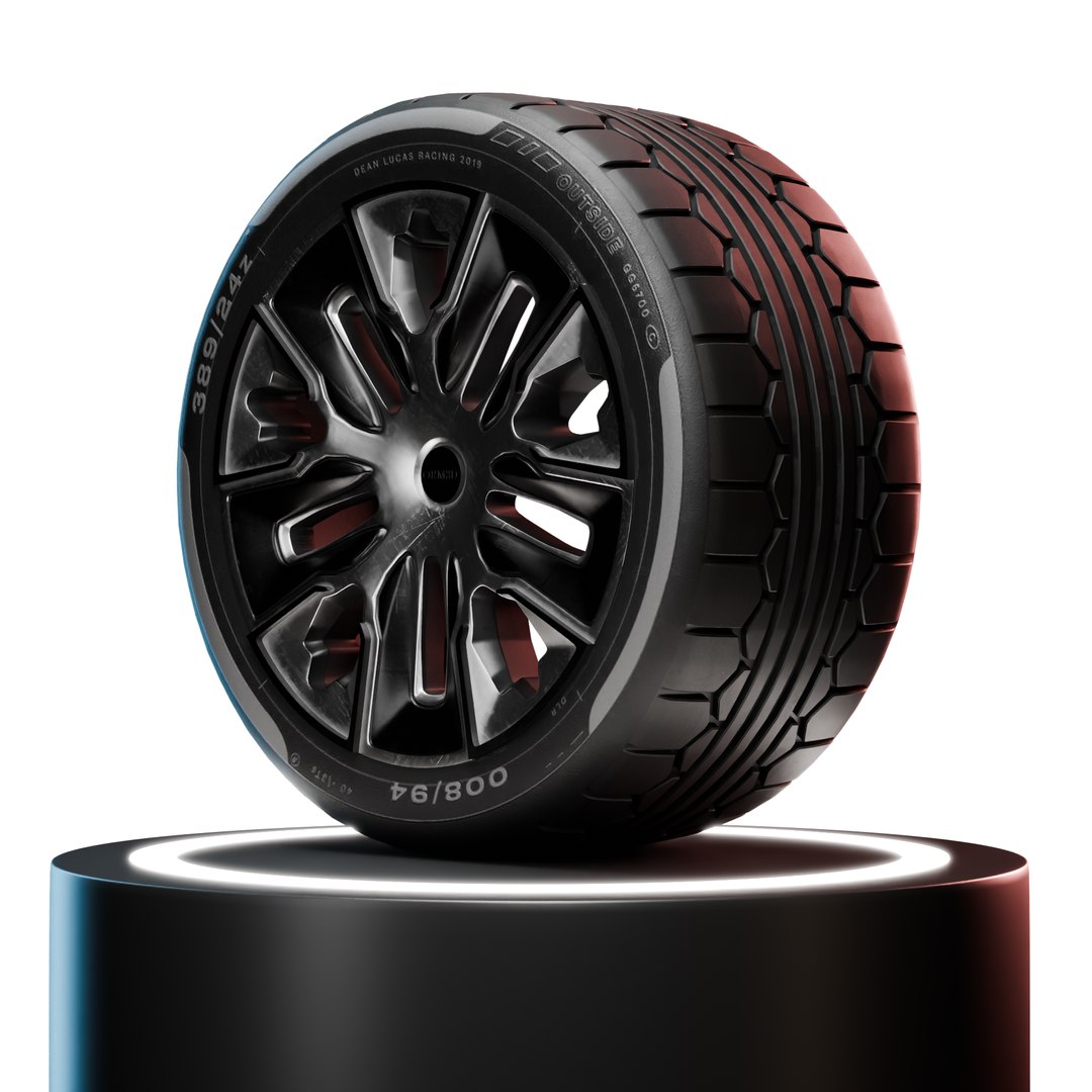 3D High-Detail Realistic Wheel Concept Design 4K Textures 3D Model ...