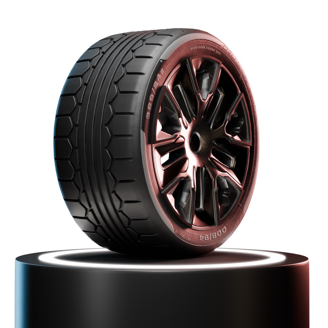 3D High-Detail Realistic Wheel Concept Design 4K Textures 3D Model ...