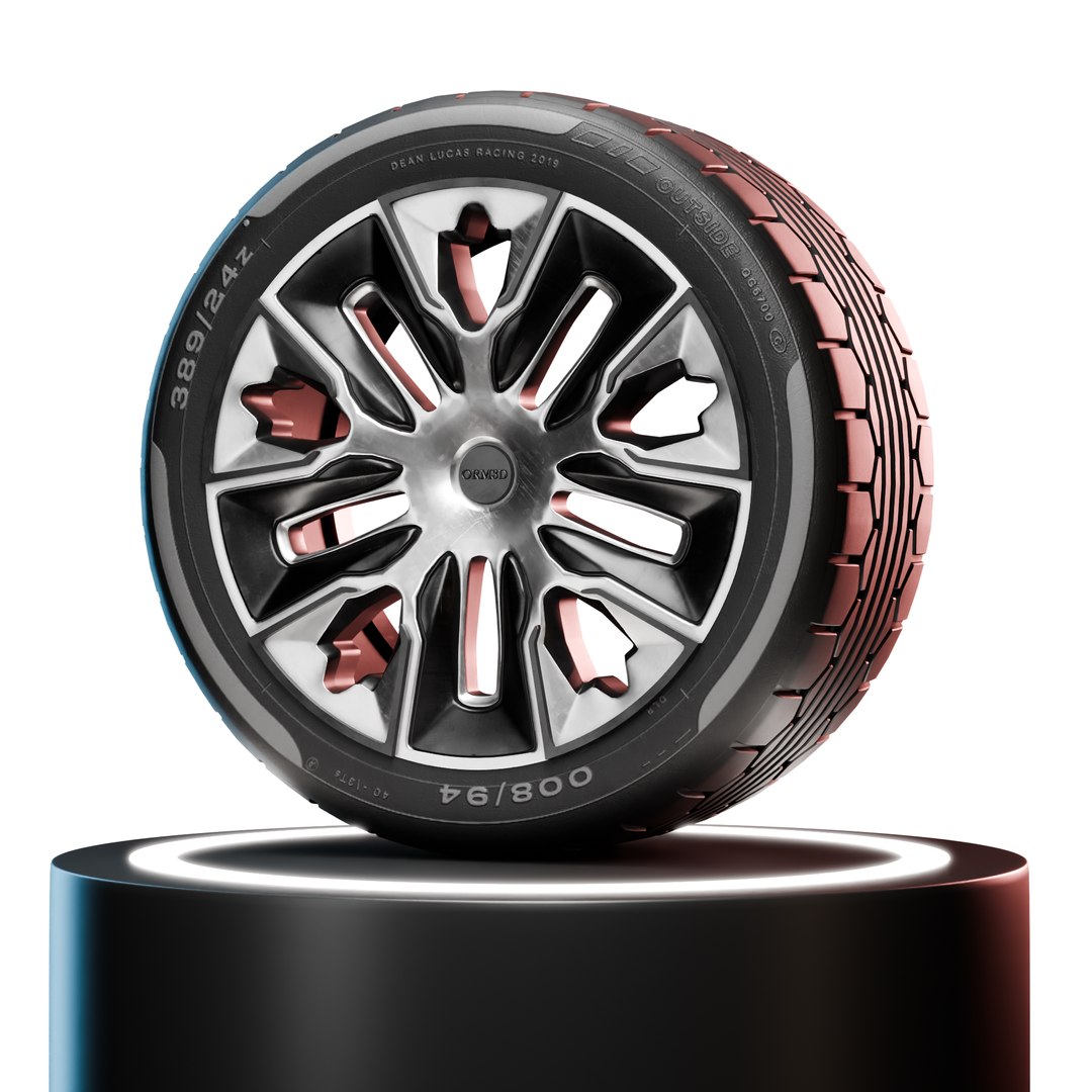 3D High-Detail Realistic Wheel Concept Design 4K Textures 3D Model ...