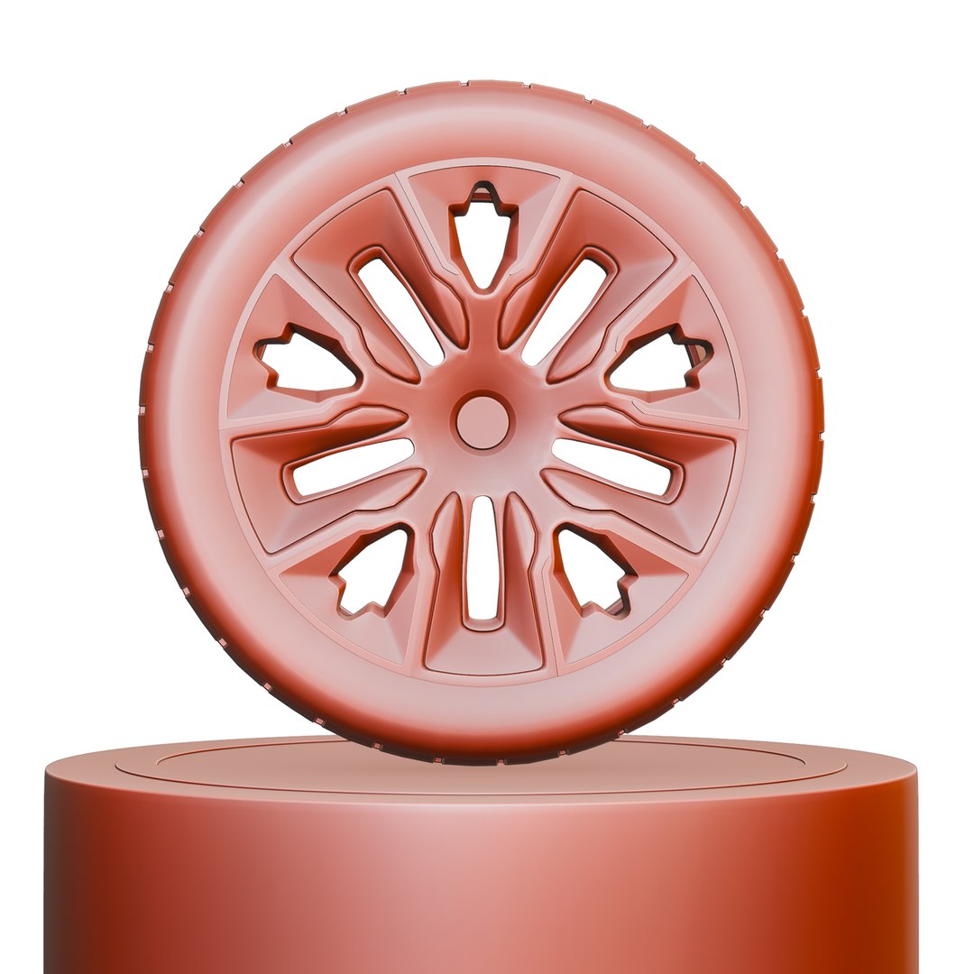 3D High-Detail Realistic Wheel Concept Design 4K Textures 3D Model ...