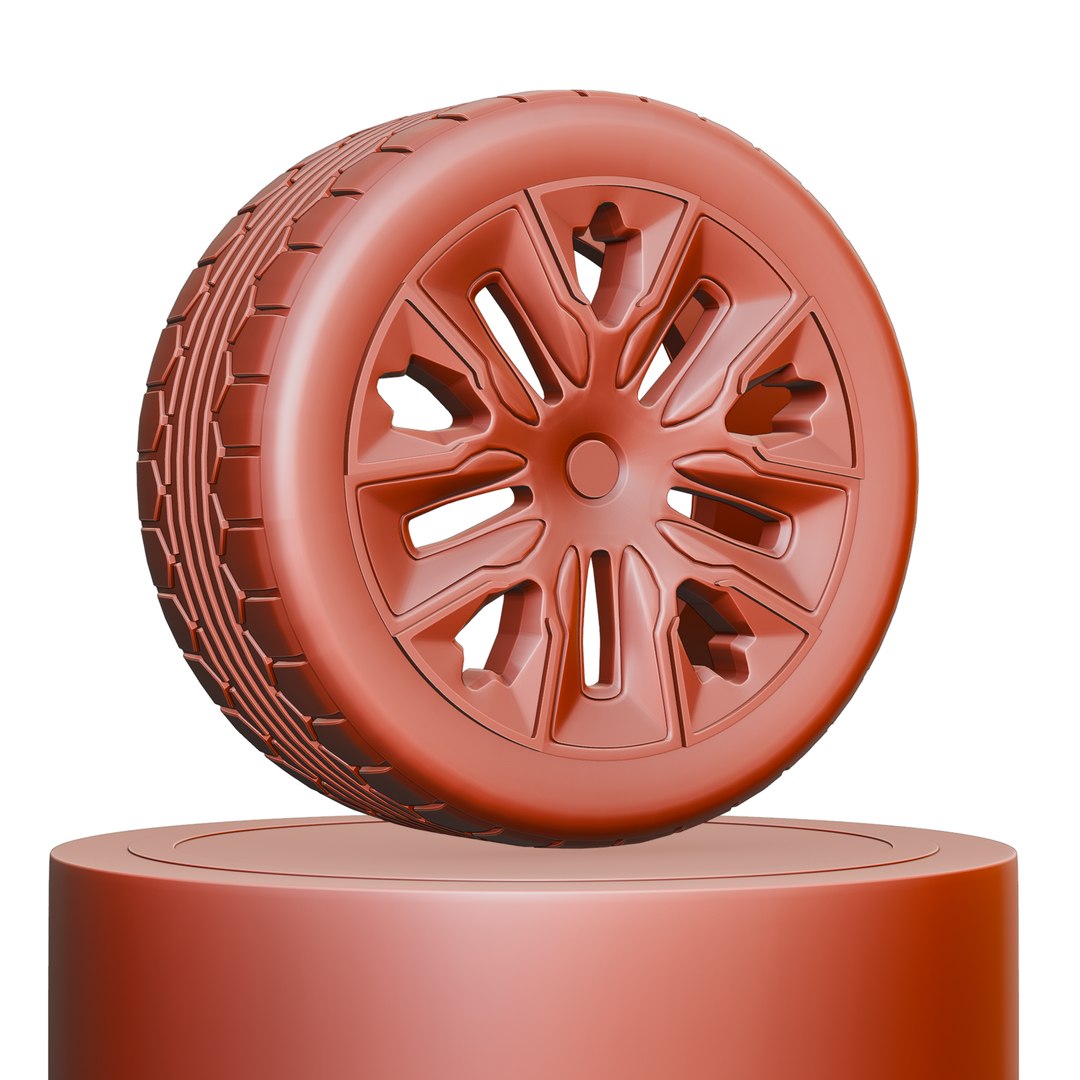 3D High-Detail Realistic Wheel Concept Design 4K Textures 3D Model ...