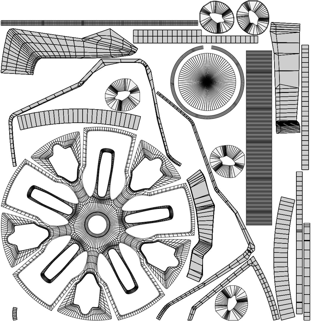 3D High-Detail Realistic Wheel Concept Design 4K Textures 3D Model ...