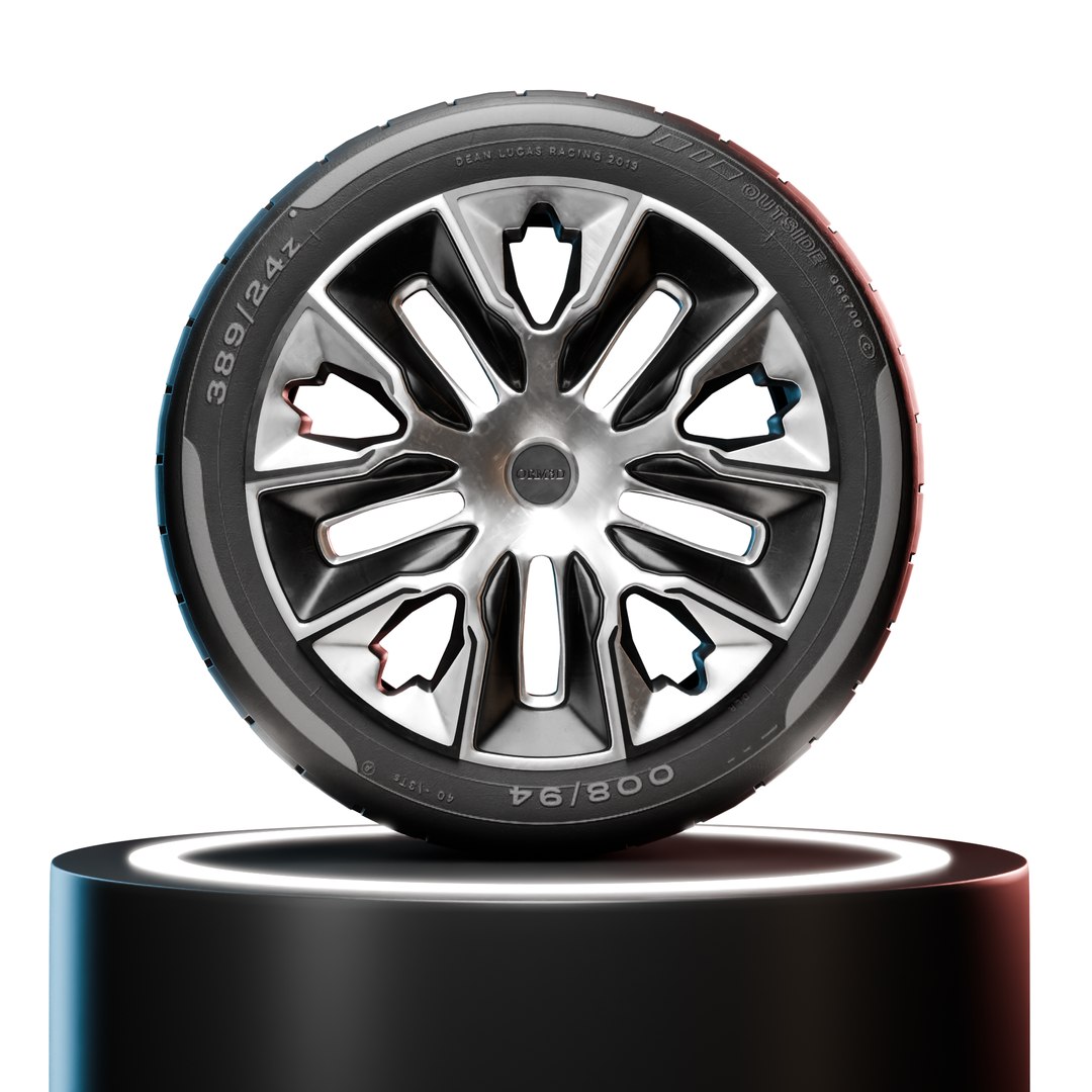 3D High-Detail Realistic Wheel Concept Design 4K Textures 3D Model ...