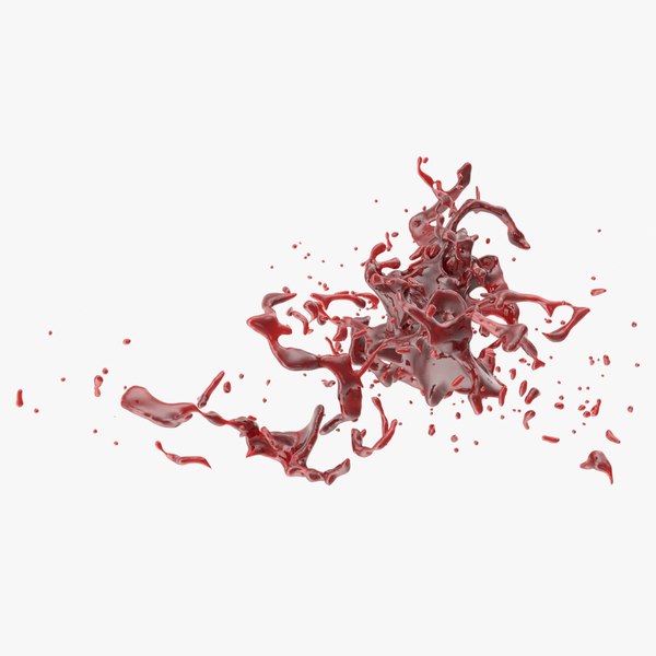 Realistic blood splash model - TurboSquid 1149286