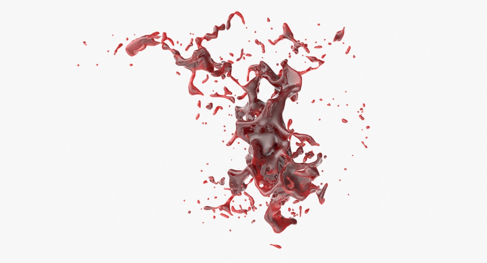 3D Blood Splash Model - TurboSquid 1305799