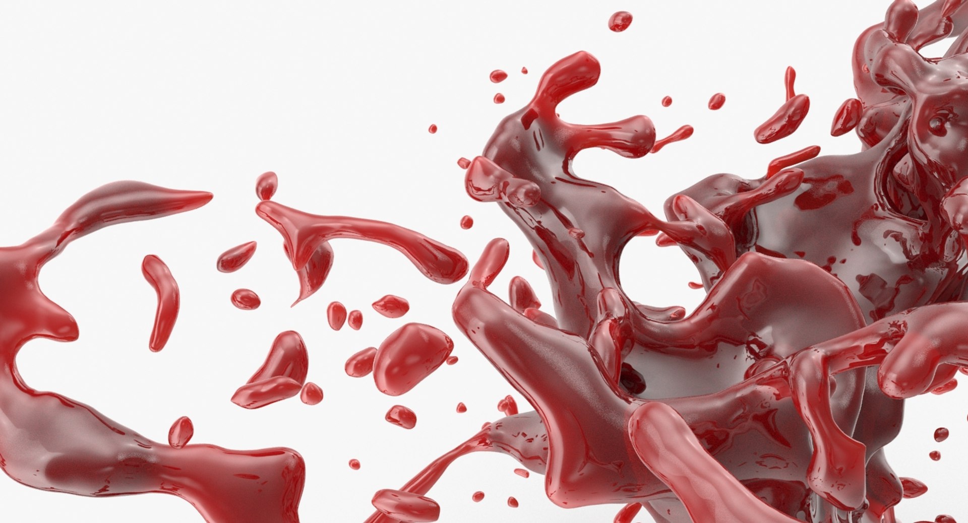 3D Blood Splash Model - TurboSquid 1305799
