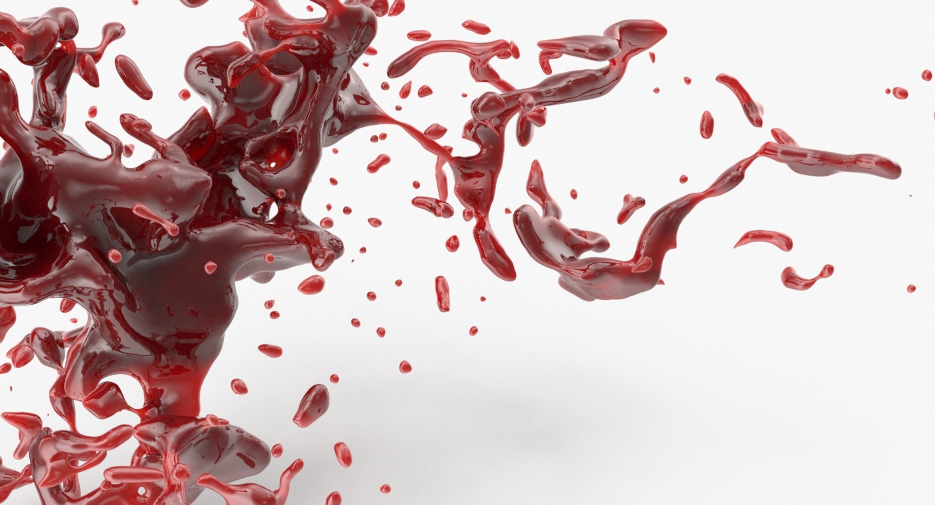 3D Blood Splash Model - TurboSquid 1305799