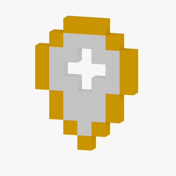 modelo 3d Location symbol 8 bit low poly game asset - TurboSquid 1945451