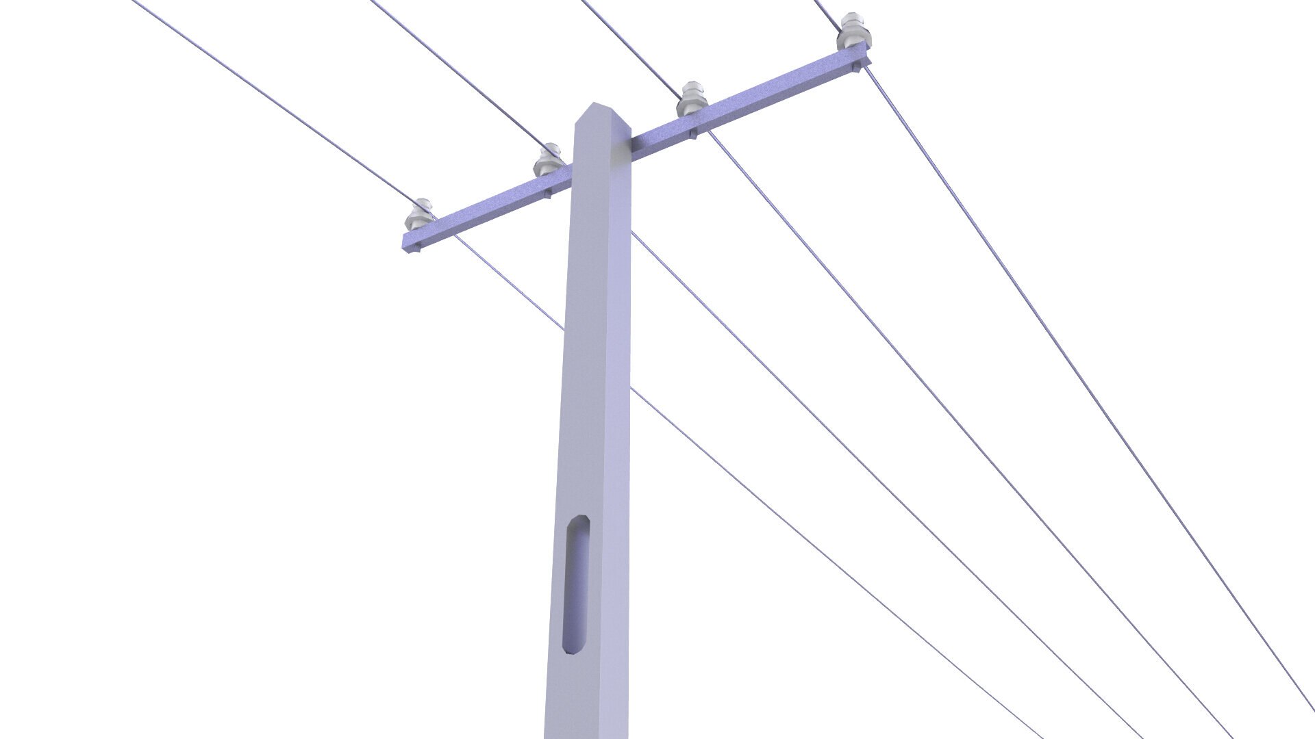 Utility Pole Low Poly Game 10 3D Model - TurboSquid 1864050