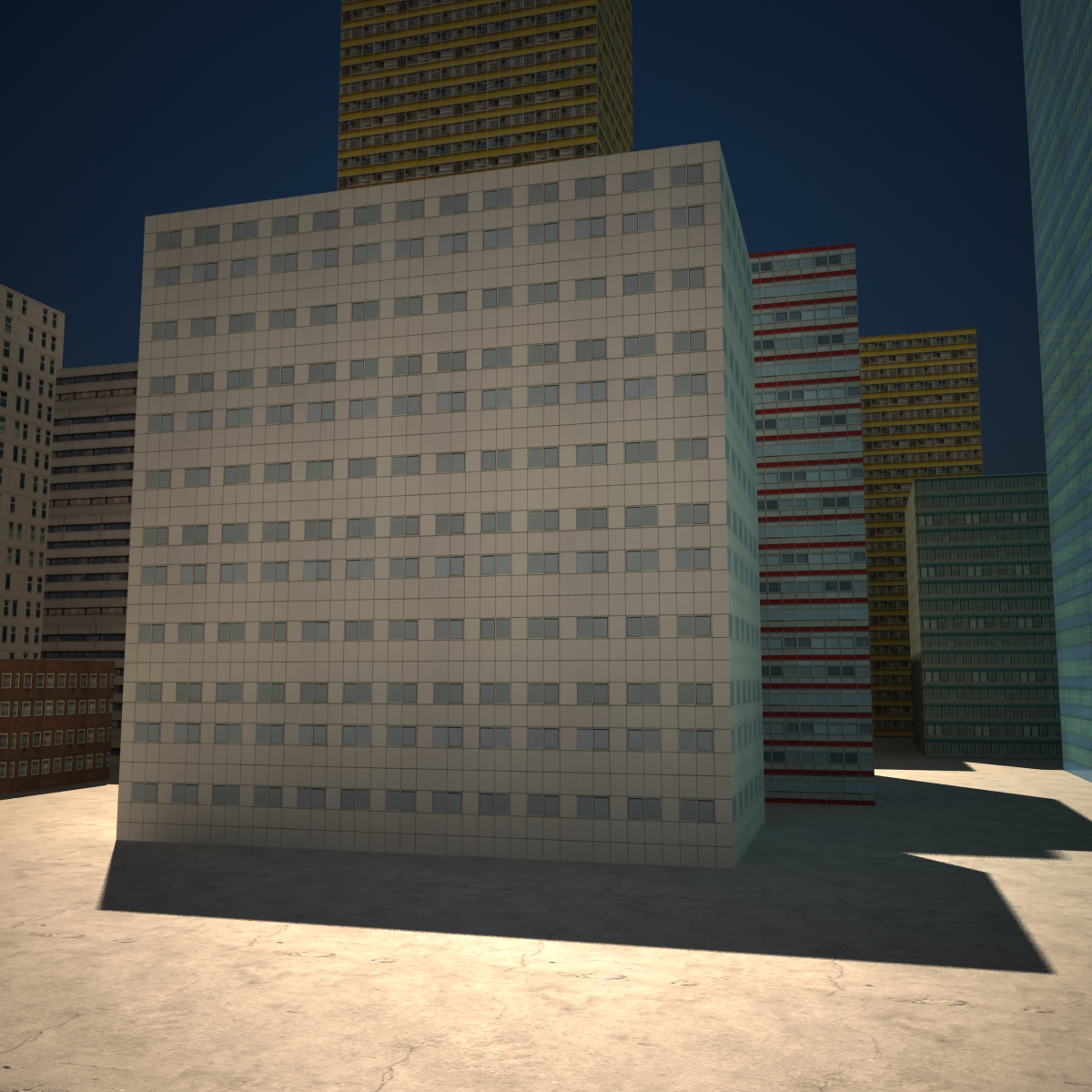 free max model buildings polys