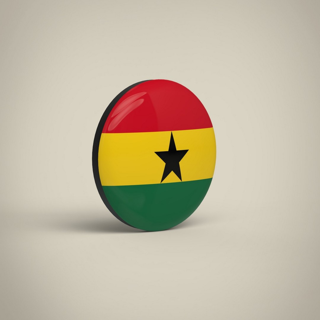 Ghana Badge 3D model - TurboSquid 1821141