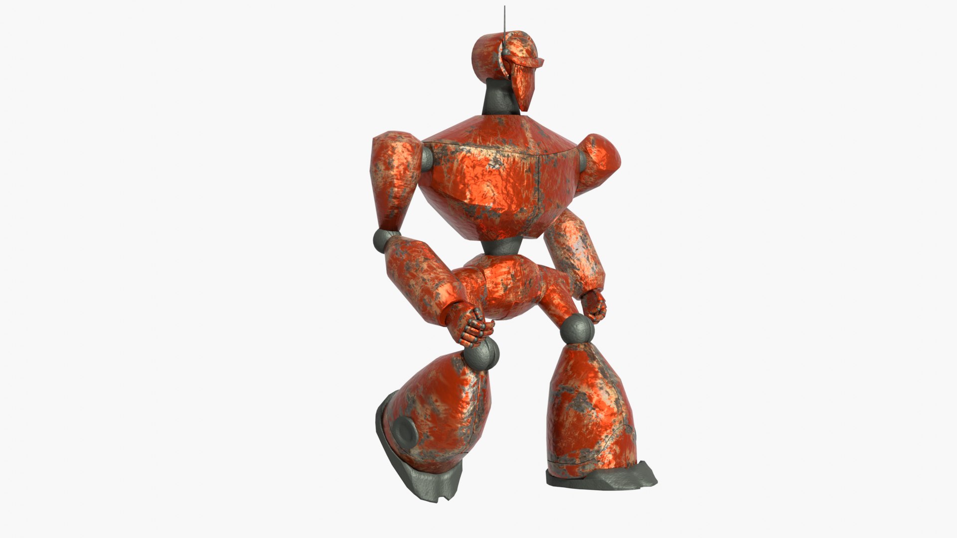 Rusty robot 3D model - TurboSquid 1508693
