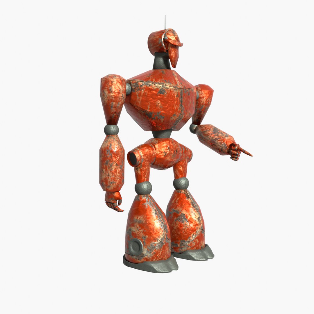 Rusty robot 3D model - TurboSquid 1508693