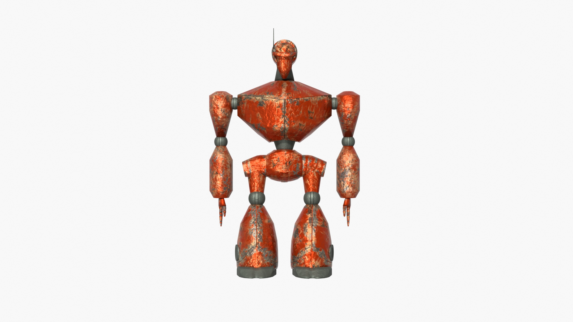 Rusty robot 3D model - TurboSquid 1508693