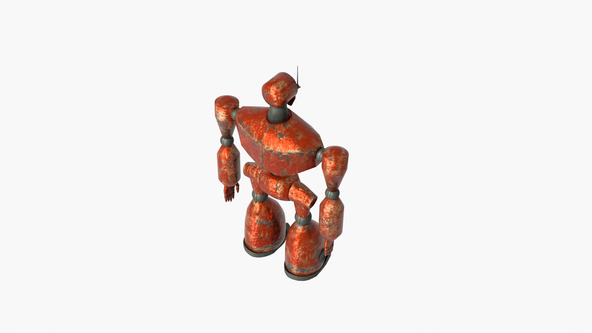 Rusty robot 3D model - TurboSquid 1508693