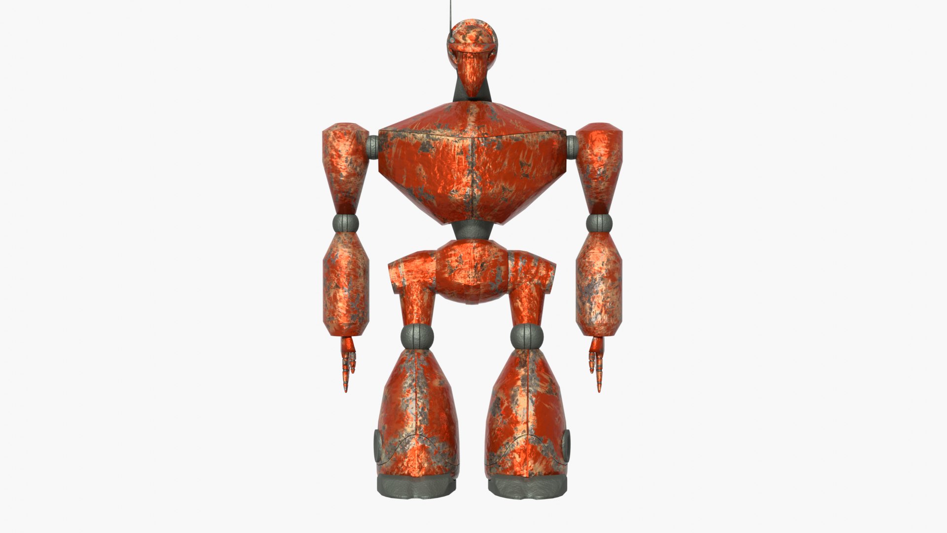 Rusty robot 3D model - TurboSquid 1508693