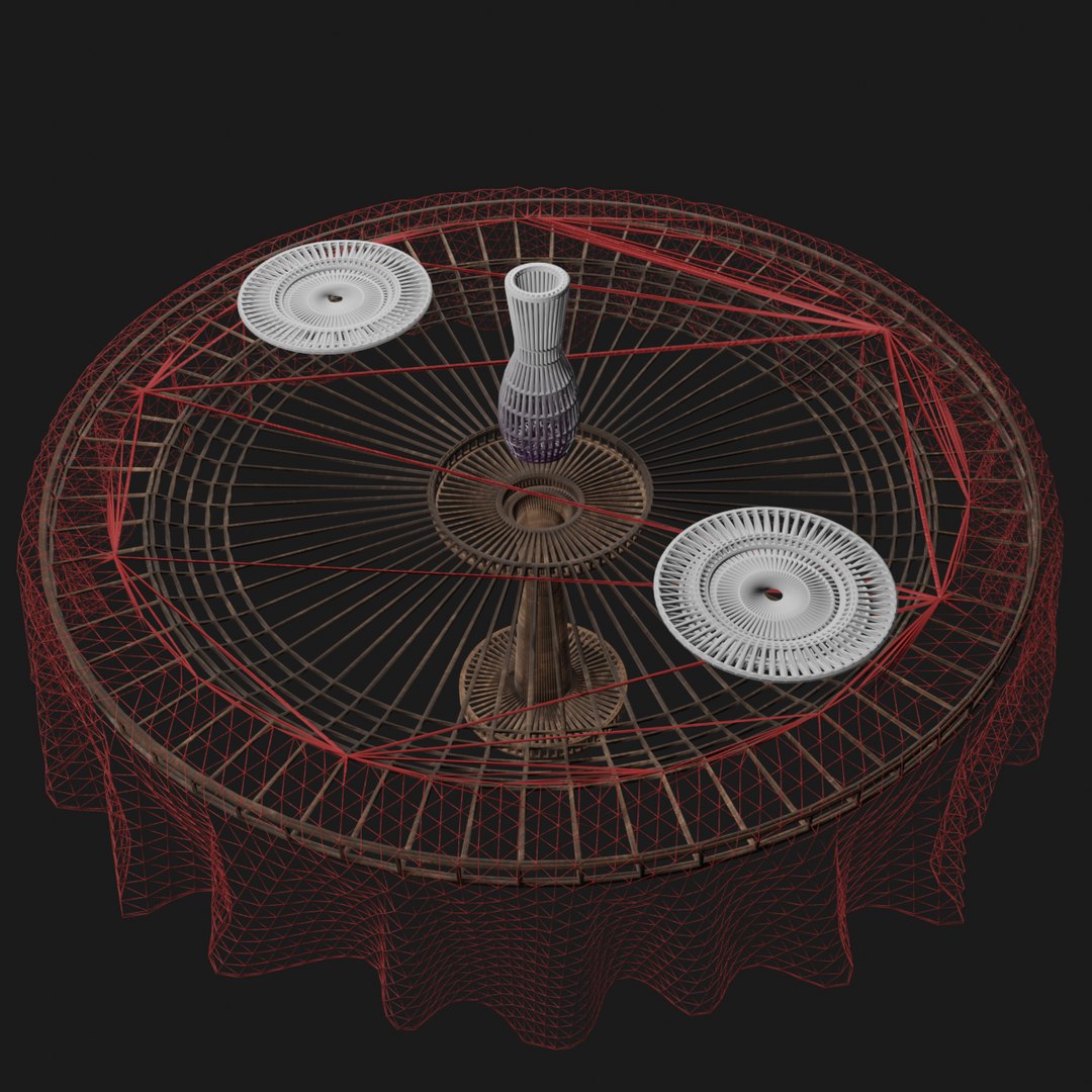 Table Setup 3D Model - TurboSquid 1531955