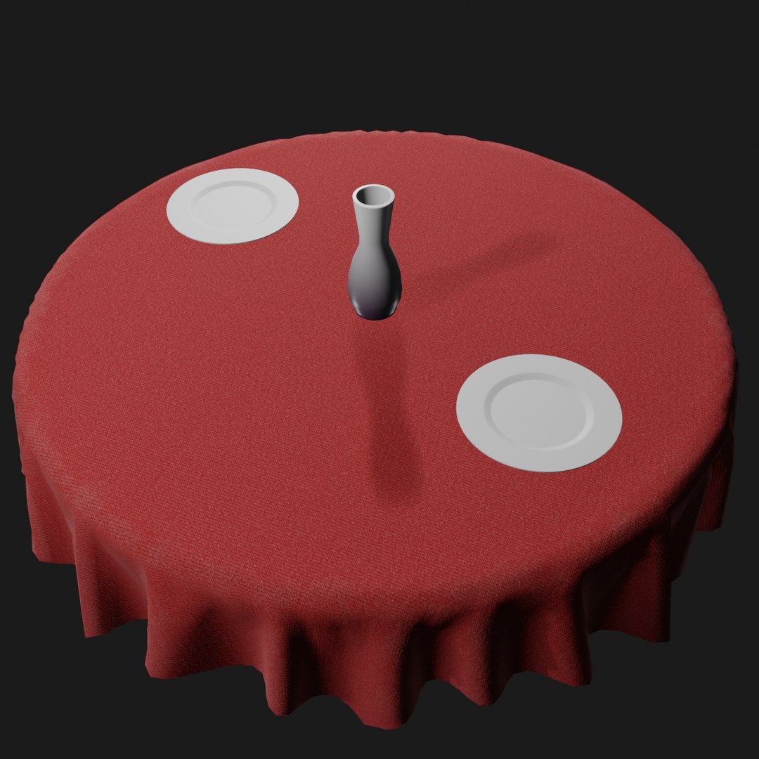 Table Setup 3D Model - TurboSquid 1531955