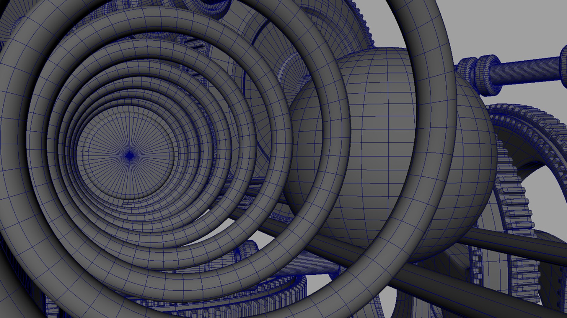 mechanical gear 3d model