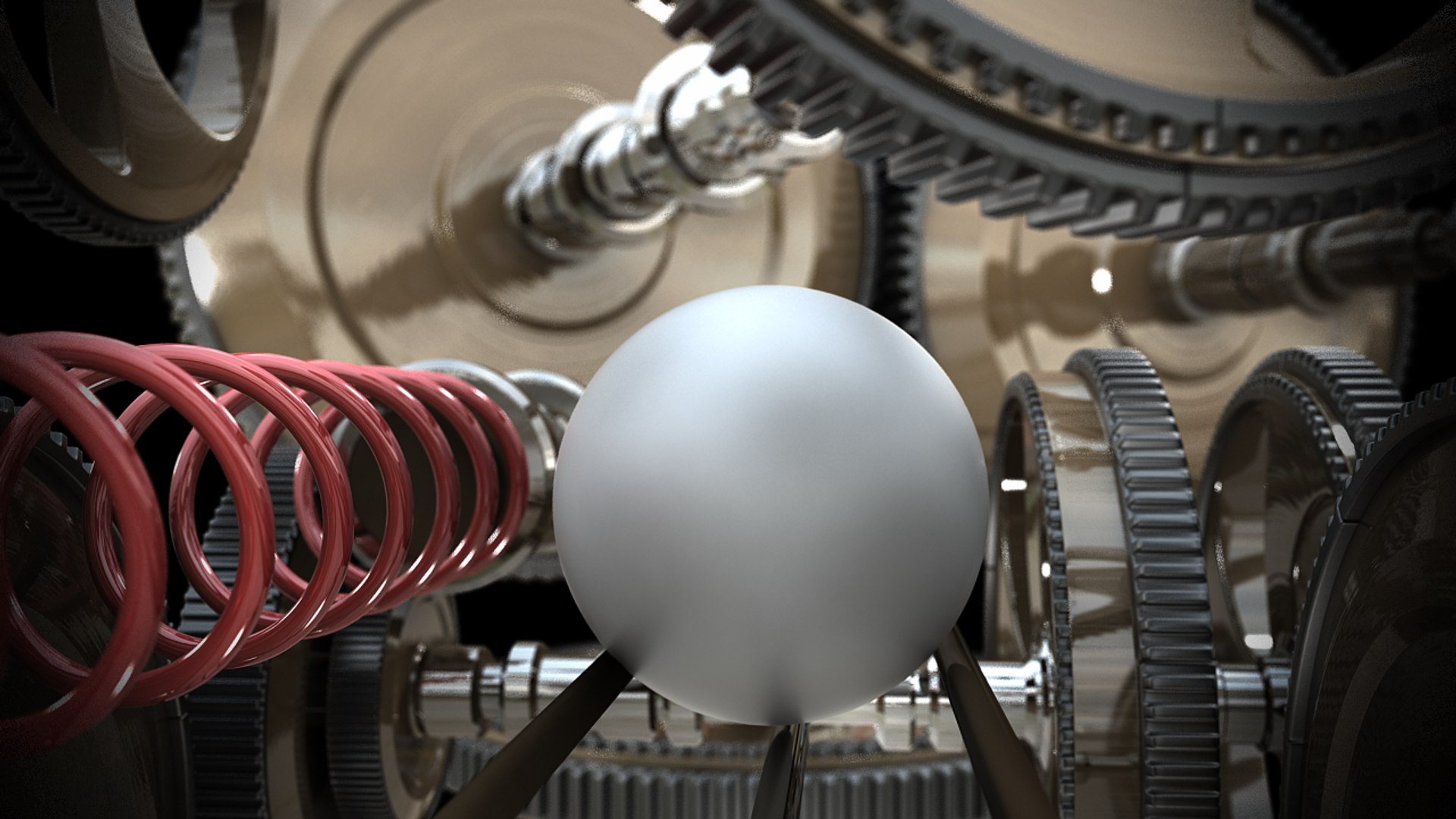 mechanical gear 3d model