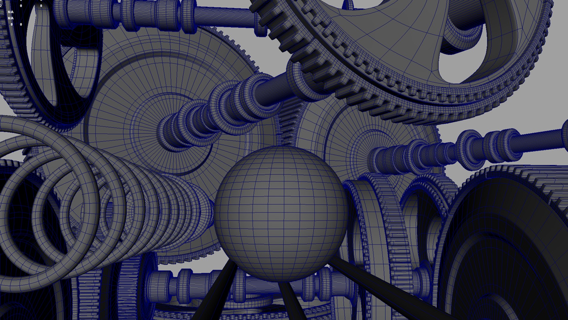 mechanical gear 3d model