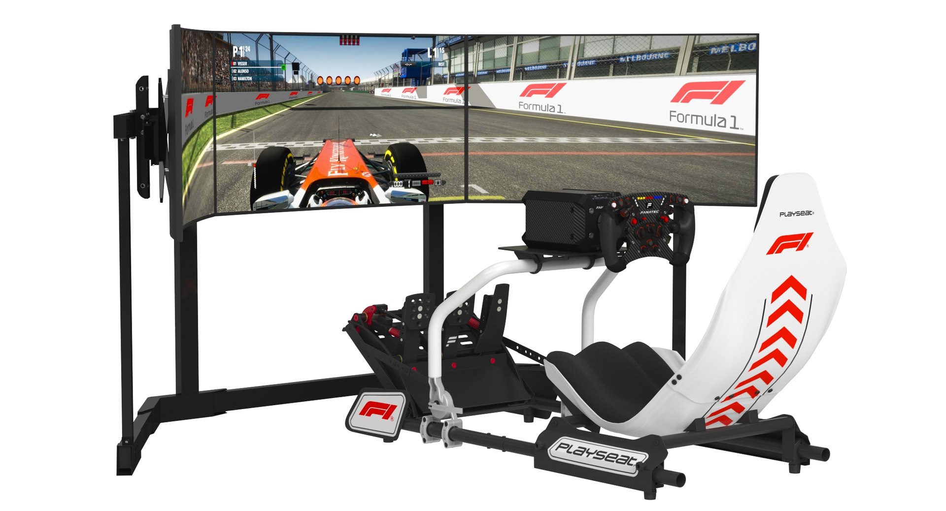 Playseat Formula Instinct F1 Edition Racing Simulator Seat With 3 ...