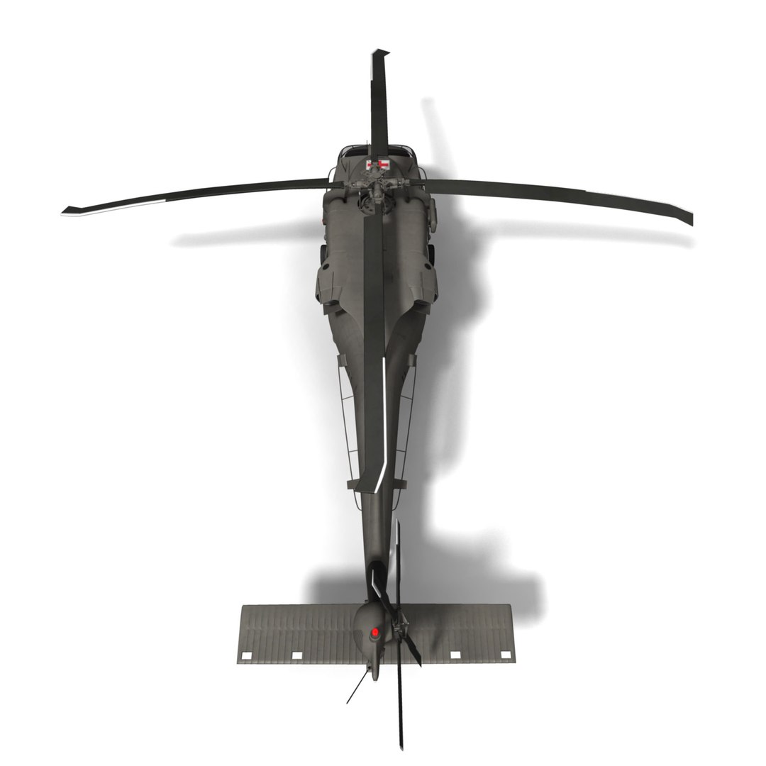 3d Purchase Uh-60l Medevac Helicopter Model