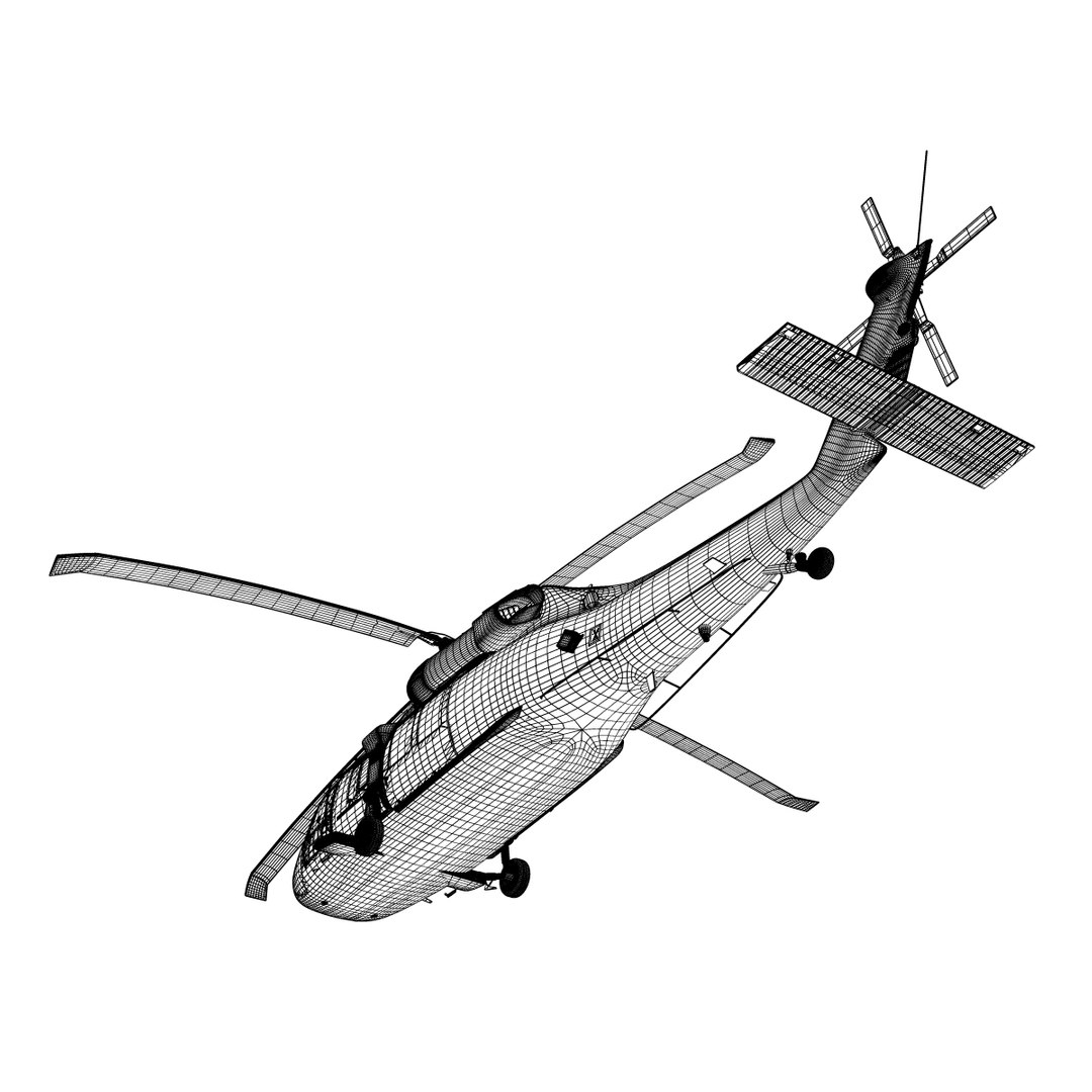 3d Purchase Uh-60l Medevac Helicopter Model