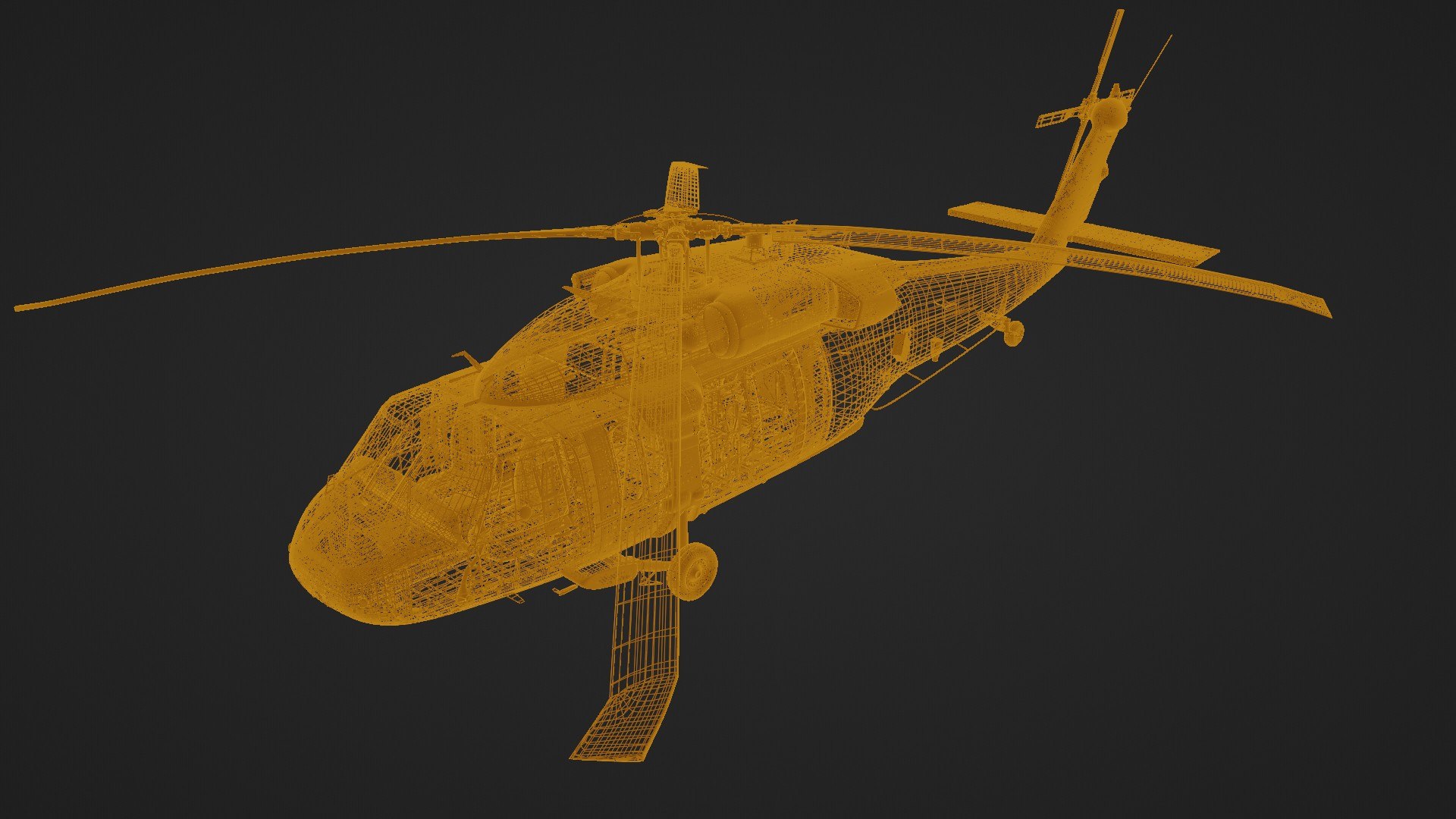 3d Purchase Uh-60l Medevac Helicopter Model