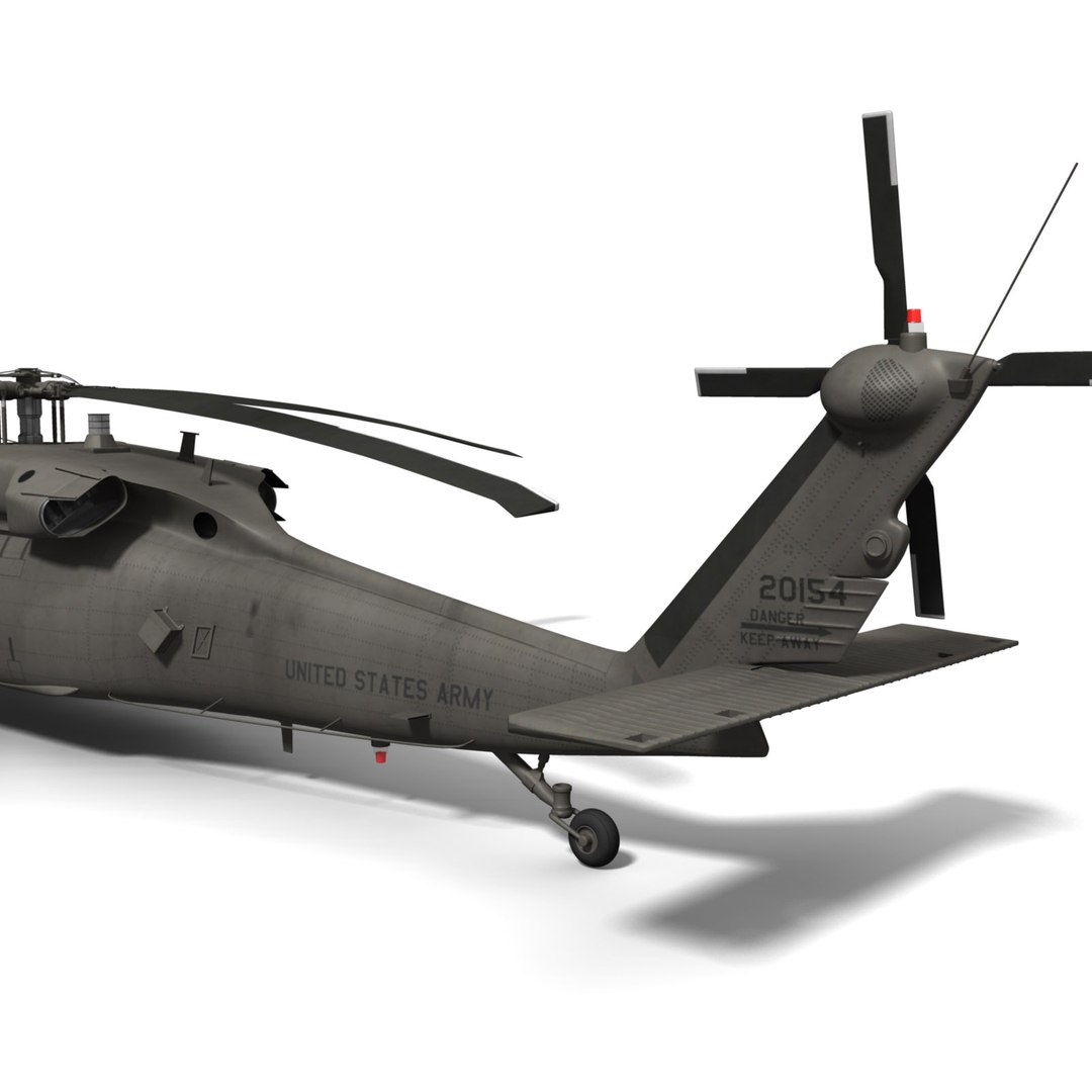 3d Purchase Uh-60l Medevac Helicopter Model