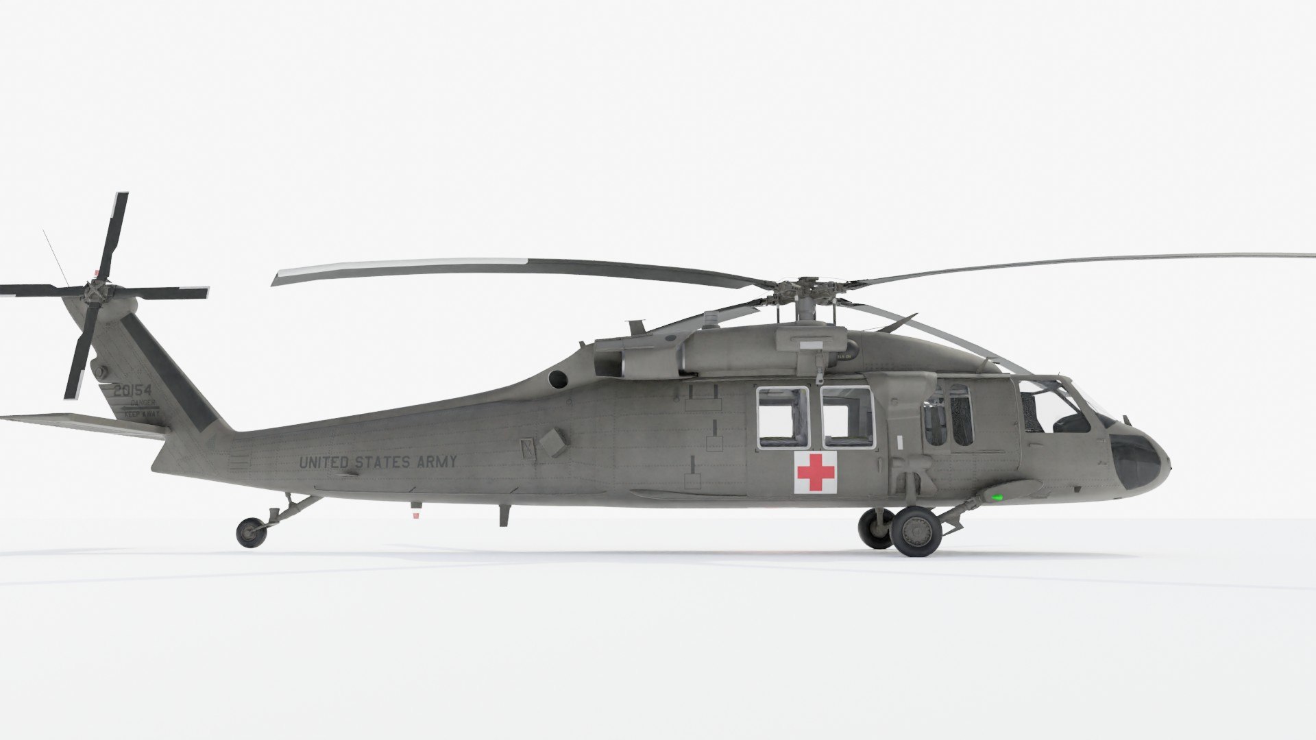 3d Purchase Uh-60l Medevac Helicopter Model