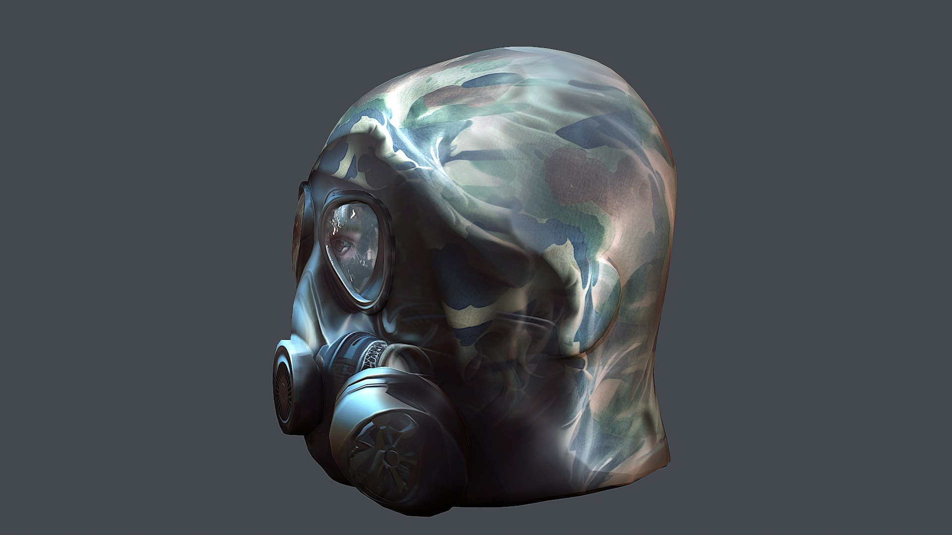 Gas Mask Helmet 3d Model Military Combat Fantasy Cyborg Space A 3D ...