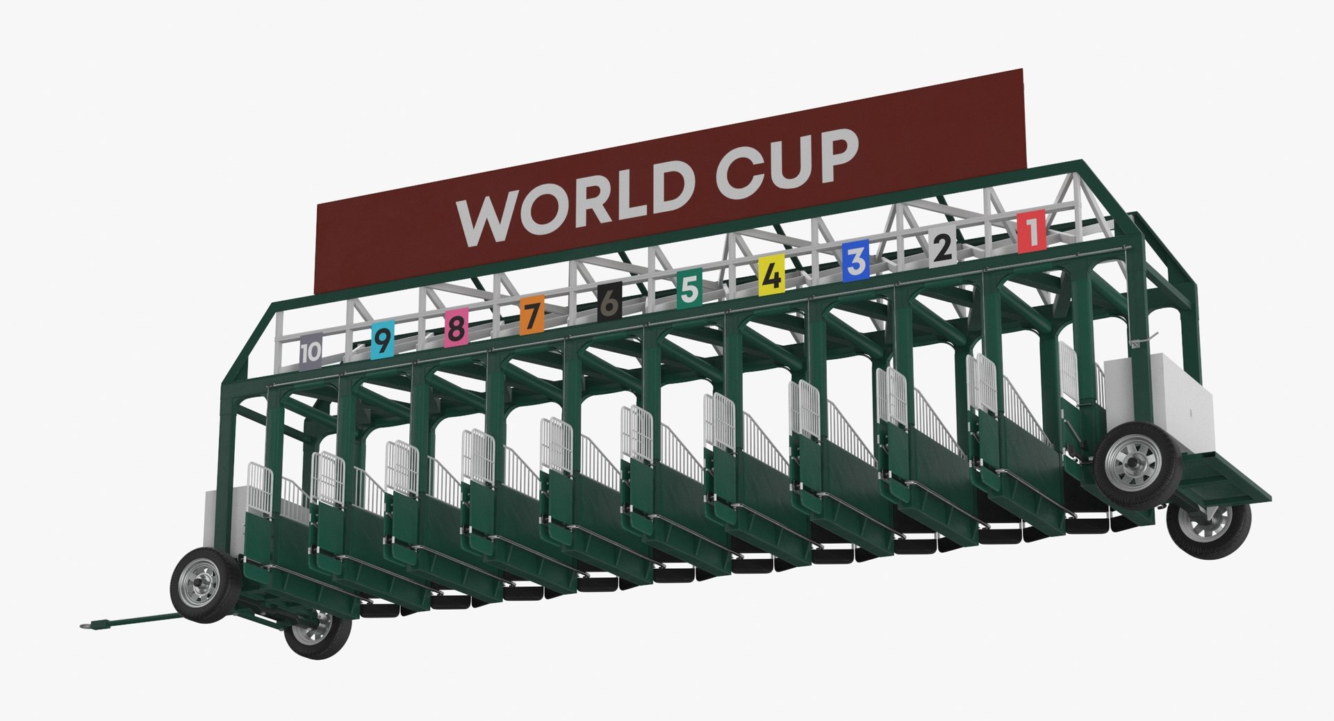 Horse racing starting gates 3D model - TurboSquid 1654356