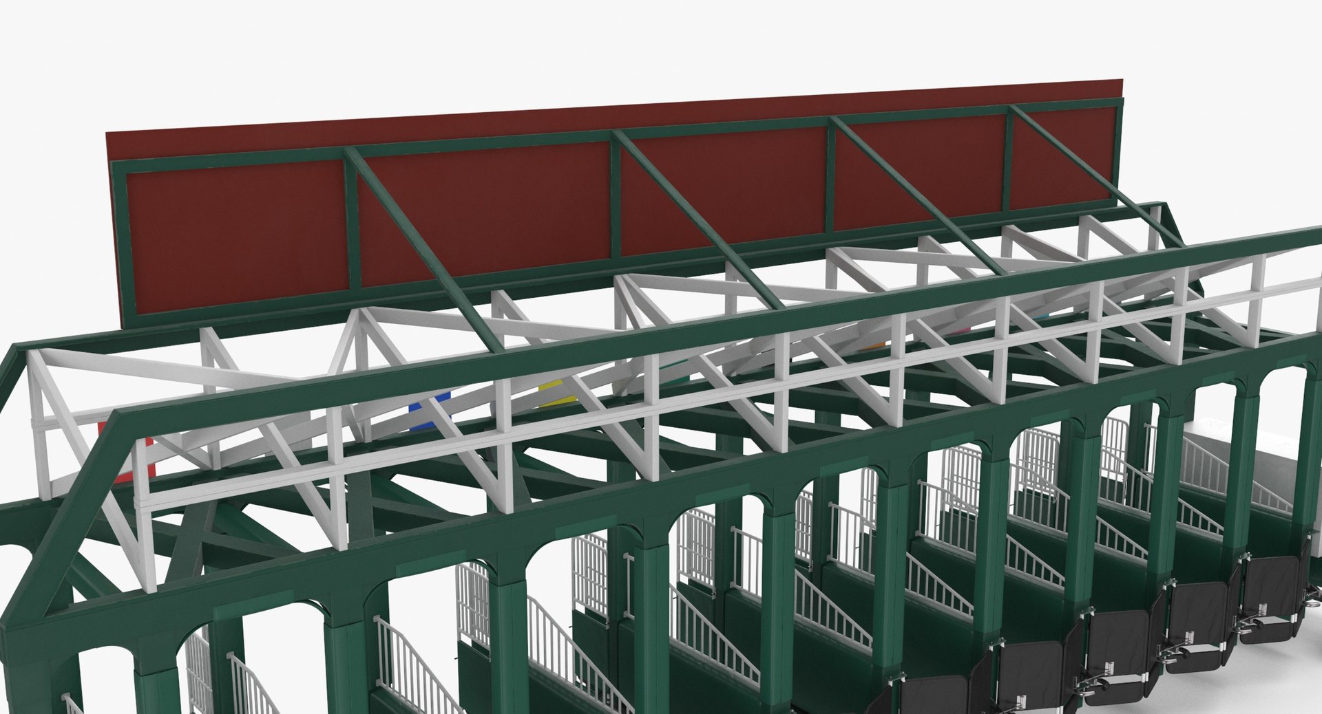 Horse racing starting gates 3D model - TurboSquid 1654356