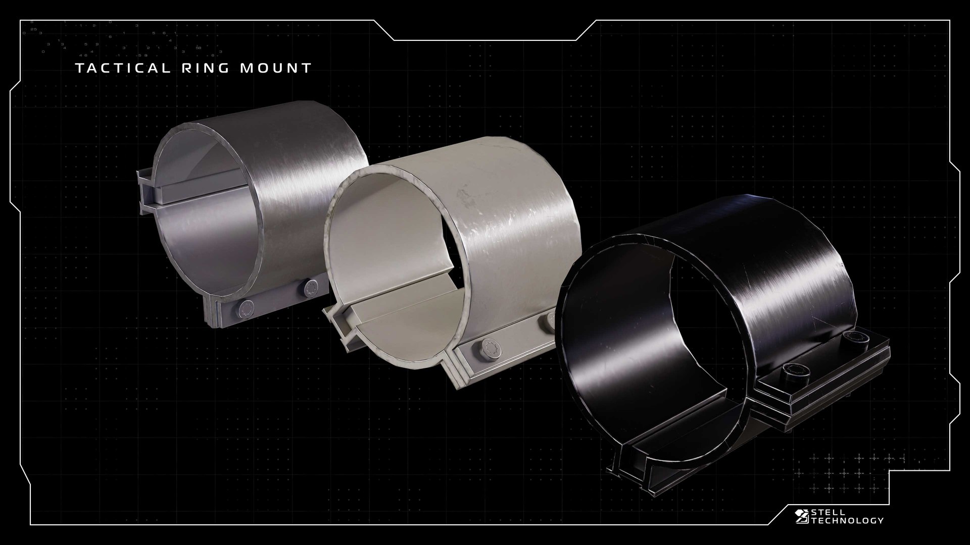 AS VAL FLASHLIGHT RING RIFLE MOUNT STELL TECH 3D Model - TurboSquid 2035776